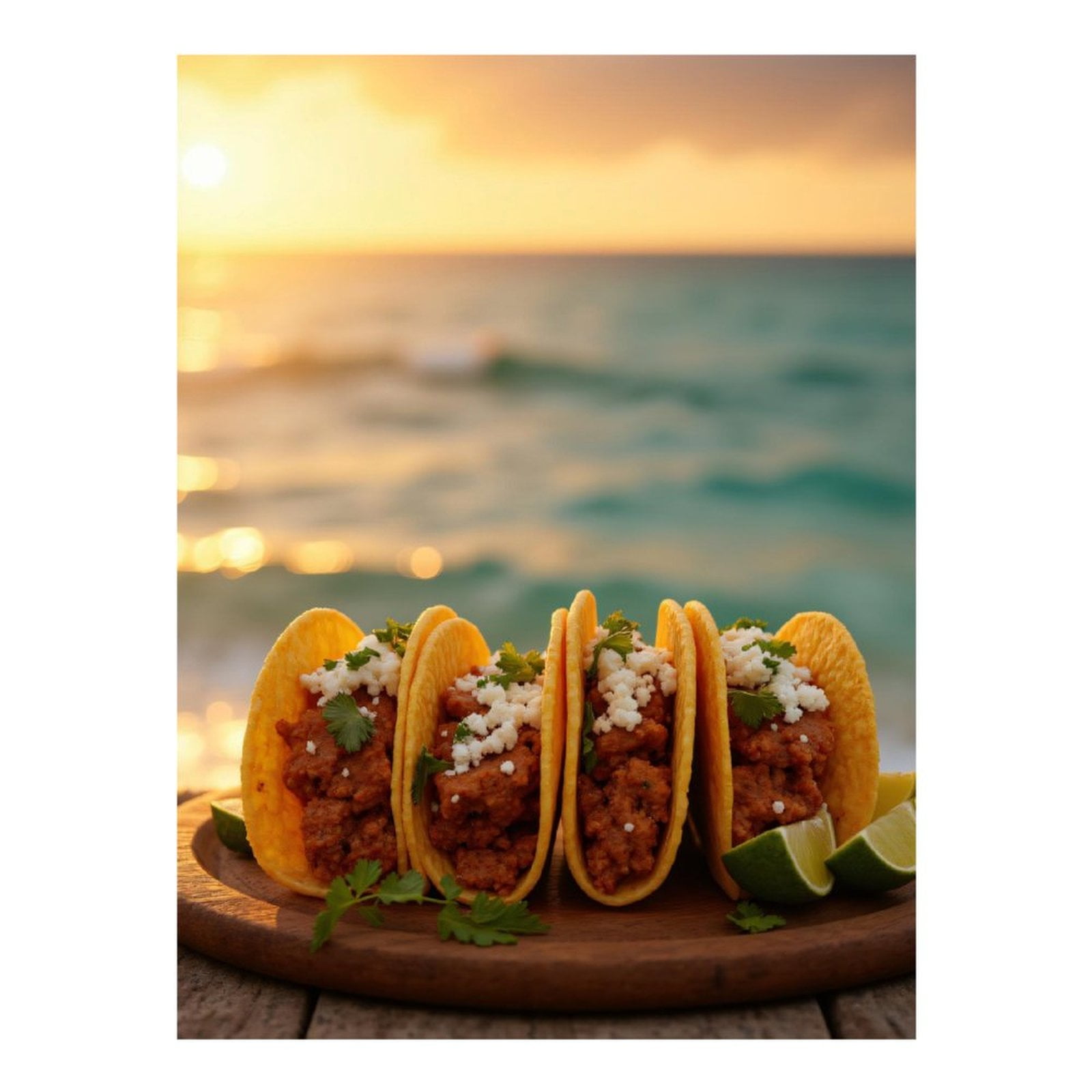Diamond Art Kits for Adults - 5d Tacos By The Sunset Ocean Diamond ...