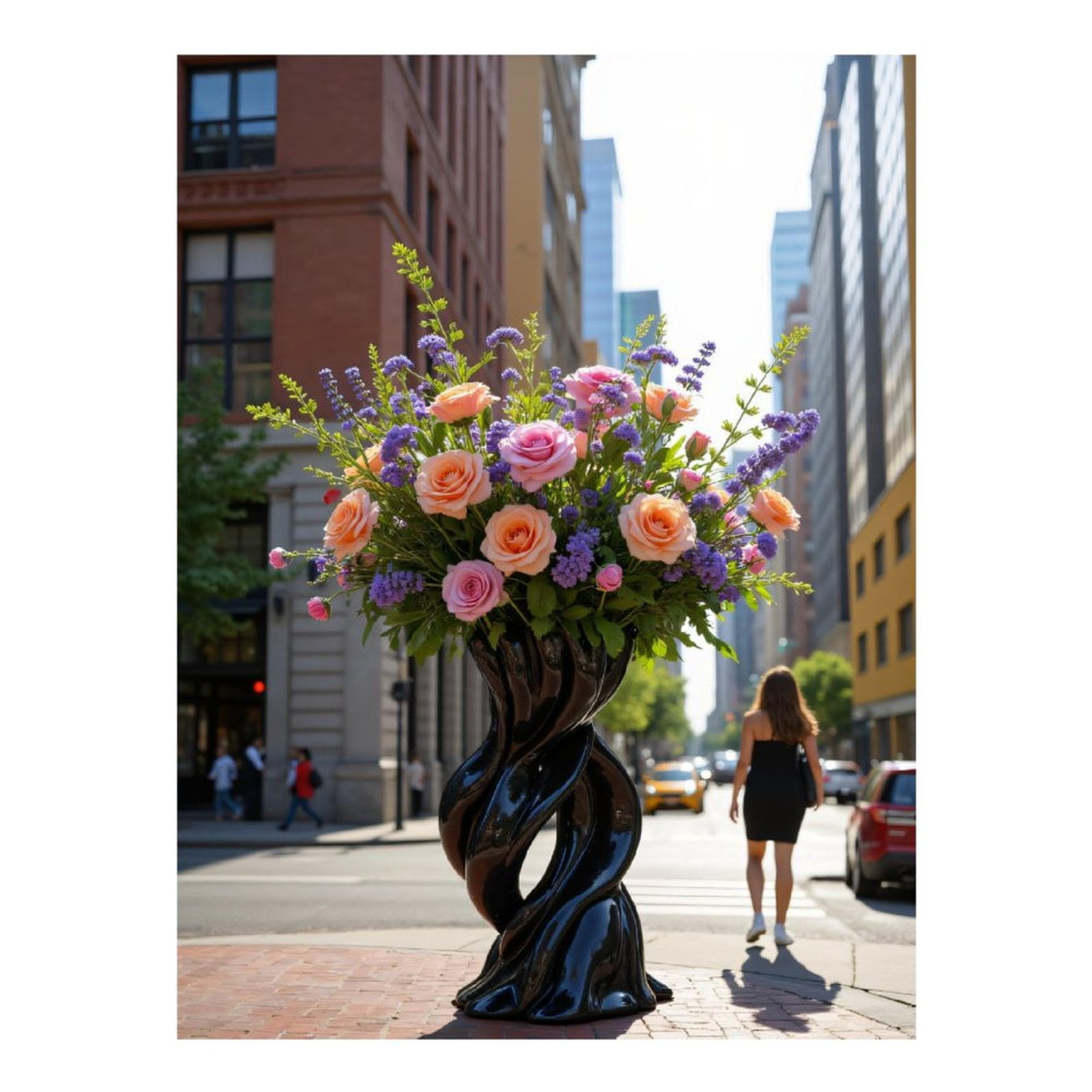 Diamond Art Kits for Adults - 5d Urban Floral Sculpture Street Scene ...