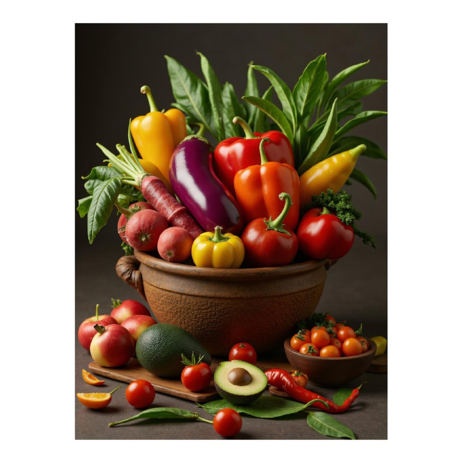 Diamond Art Kits for Adults - 5d Vegetables Abundance Ceramic Bowl ...