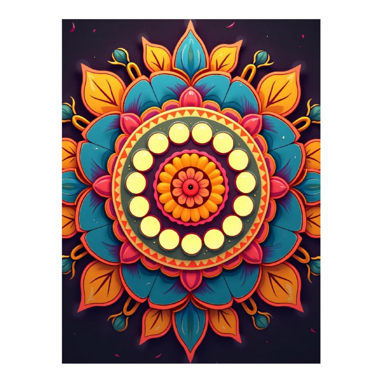 Diamond Art Kits for Adults - Abstract Floral Print No.516 5D Frameless ...