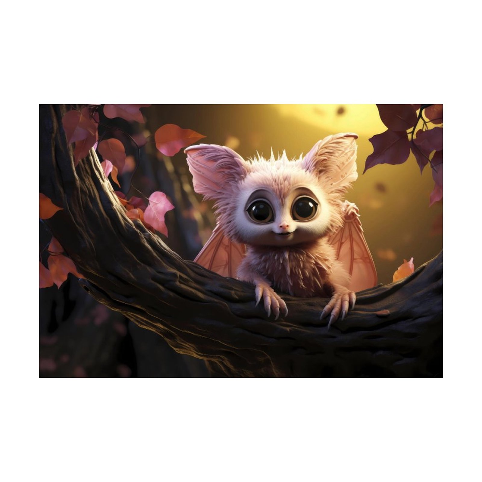 Diamond Art Kits for Adults, Adorable Fluffy BatDiamond Painting Kits ...
