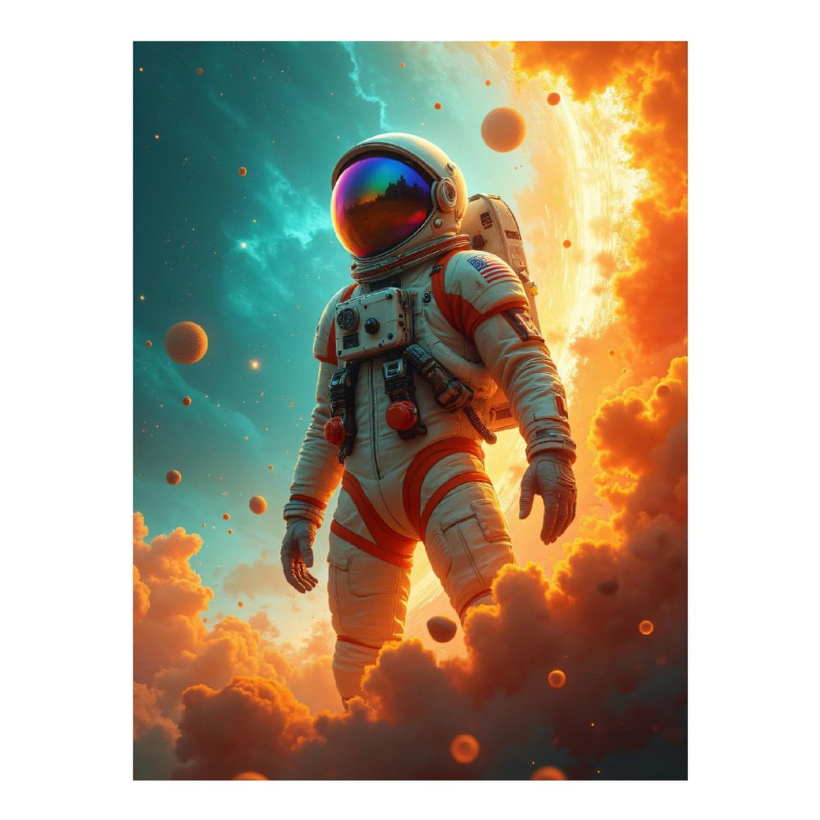 Diamond Art Kits for Adults, Astronaut Cosmic Journey Galaxy 5D Diamond ...