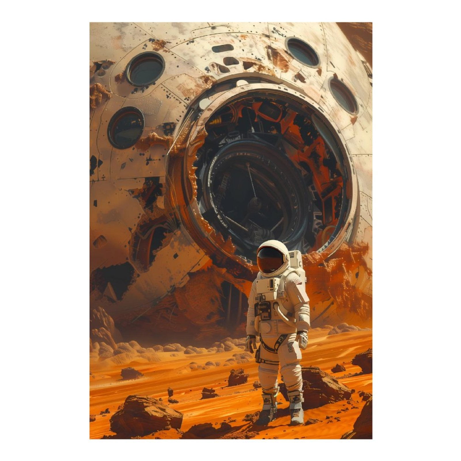 Diamond Art Kits for Adults, Astronaut Exploring MarsDiamond Painting ...