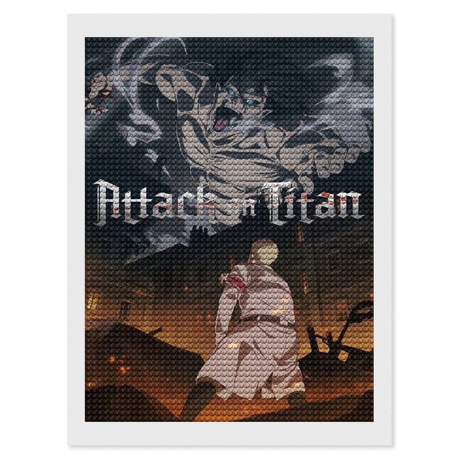 Diamond Art Kits for Adults - Attack on Titan Full Drill Diamond Arts ...