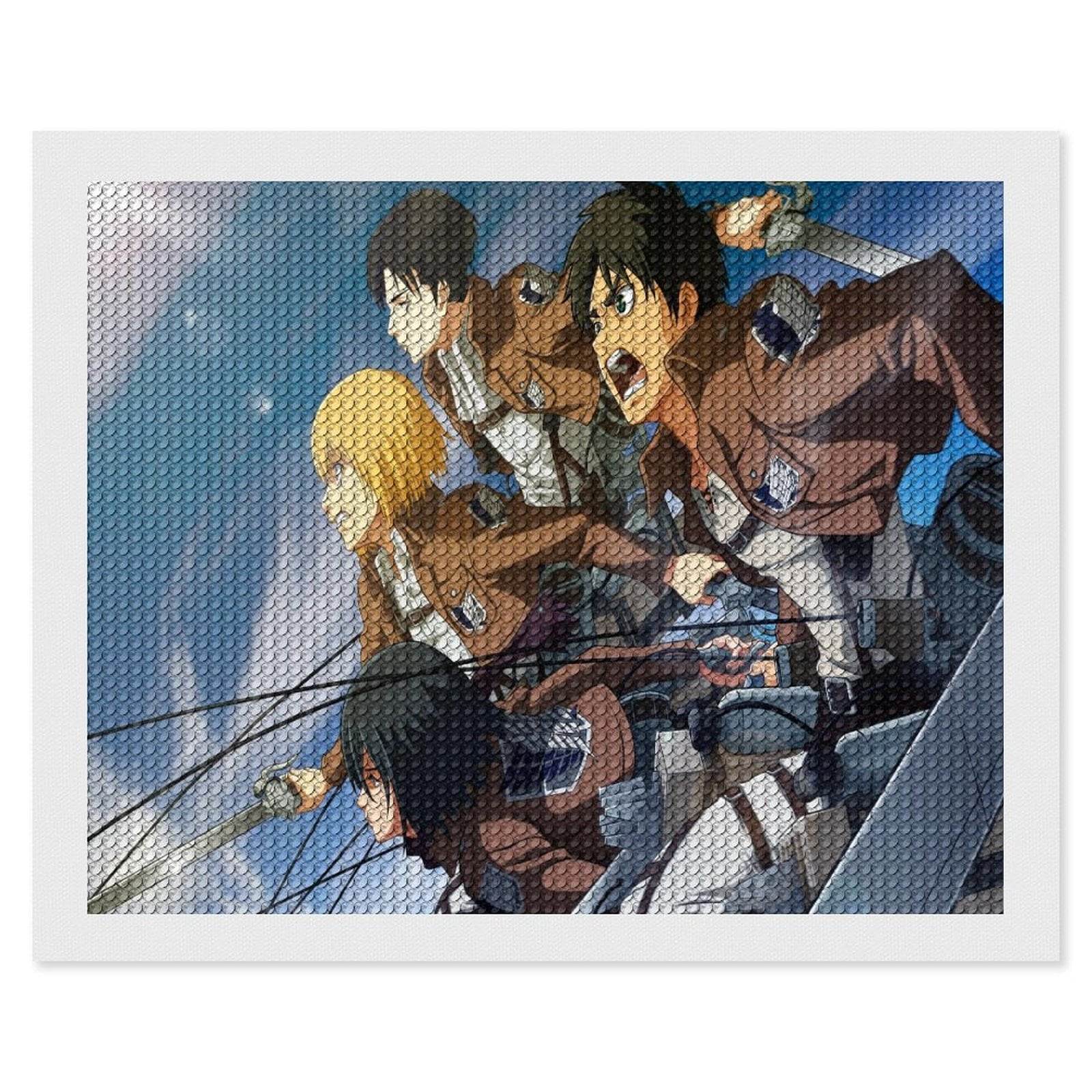 Diamond Art Kits for Adults - Attack on Titan Full Drill Diamond Arts ...