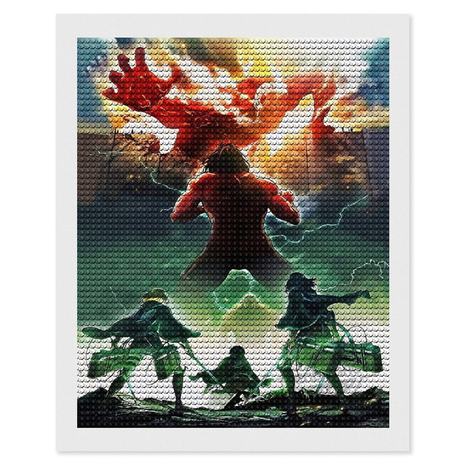Diamond Art Kits for Adults - Attack on Titan Full Drill Diamond Arts ...