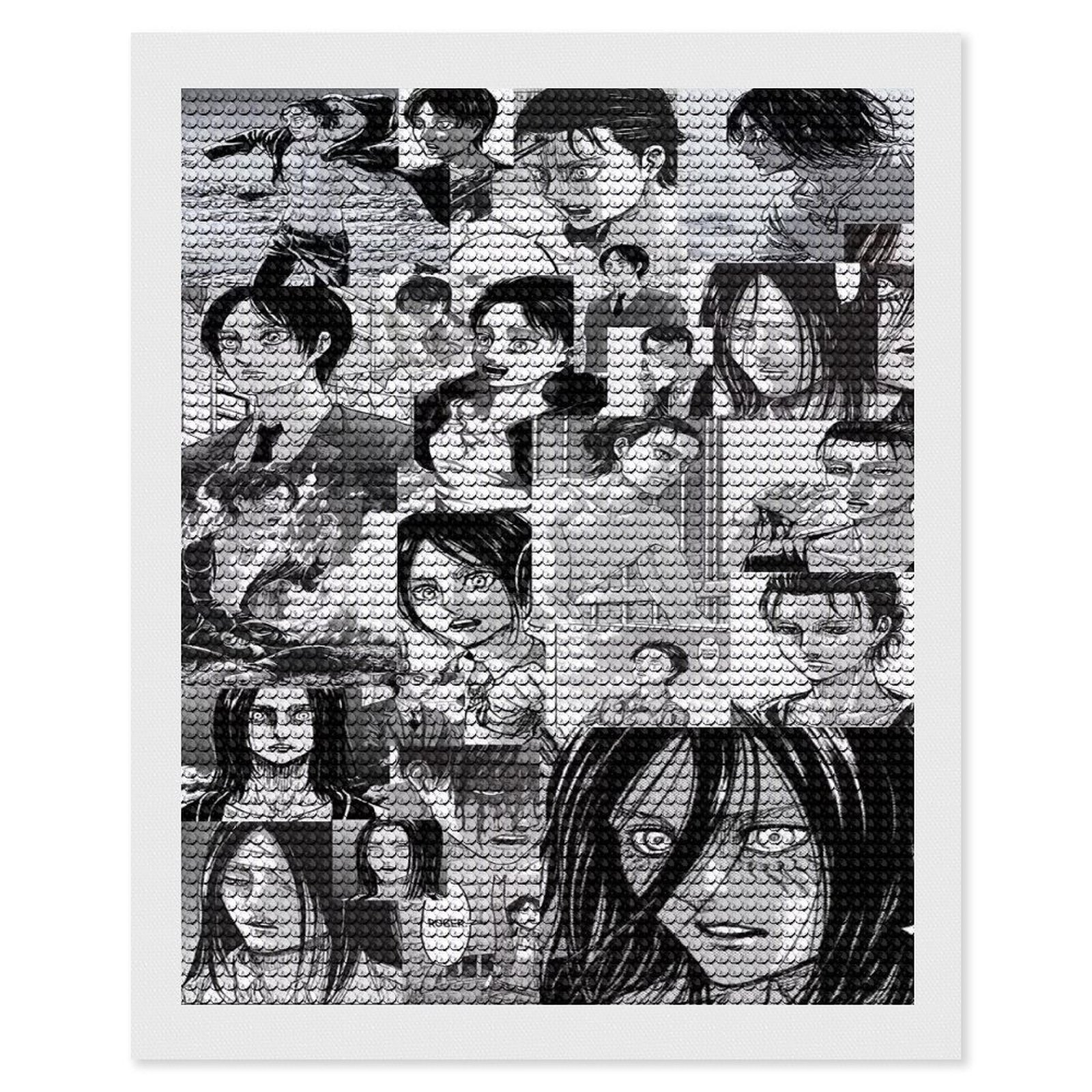 Diamond Art Kits for Adults - Attack on Titan Full Drill Diamond Arts ...