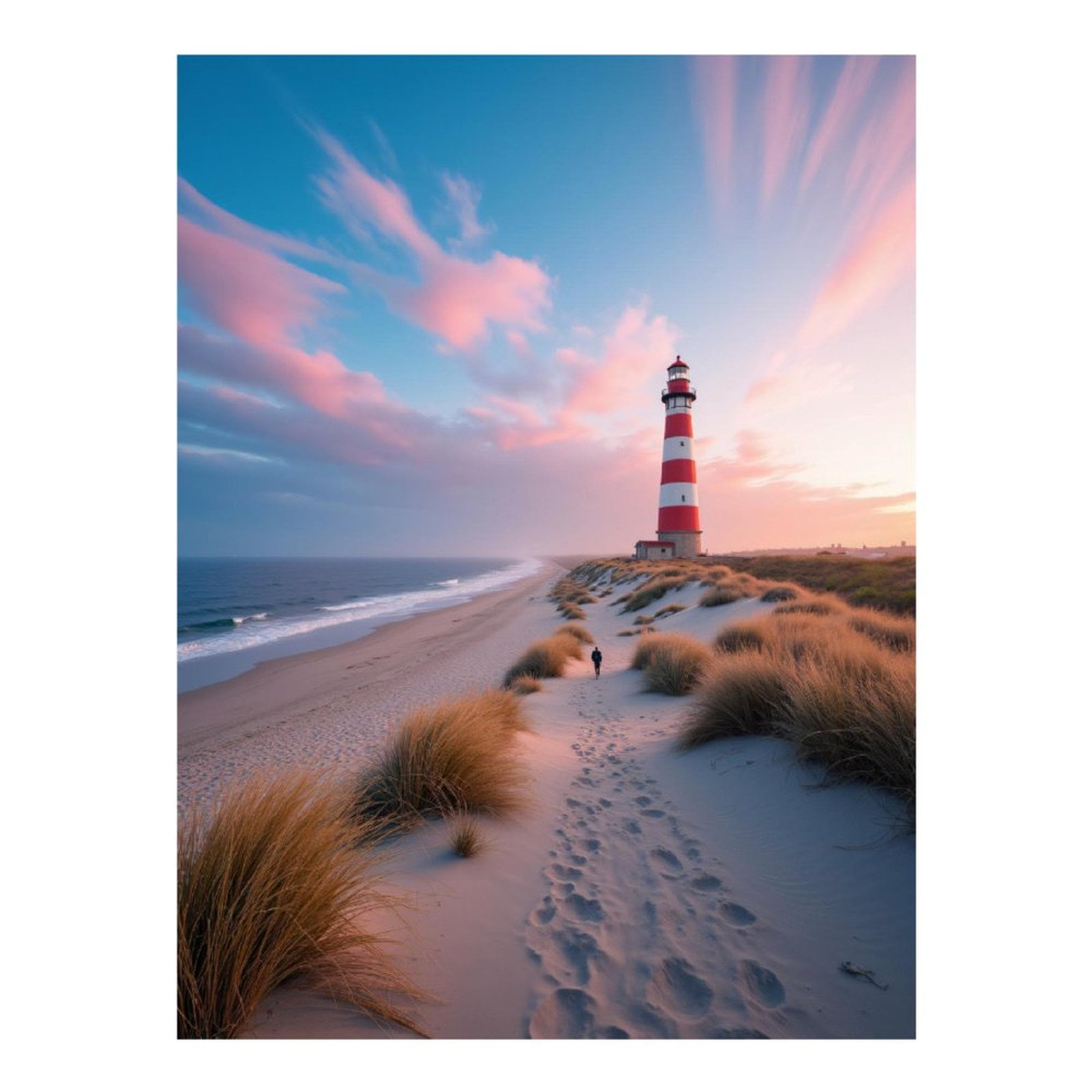 Diamond Art Kits for Adults - Beach Lighthouse Sunset Sky 5d Diamond ...