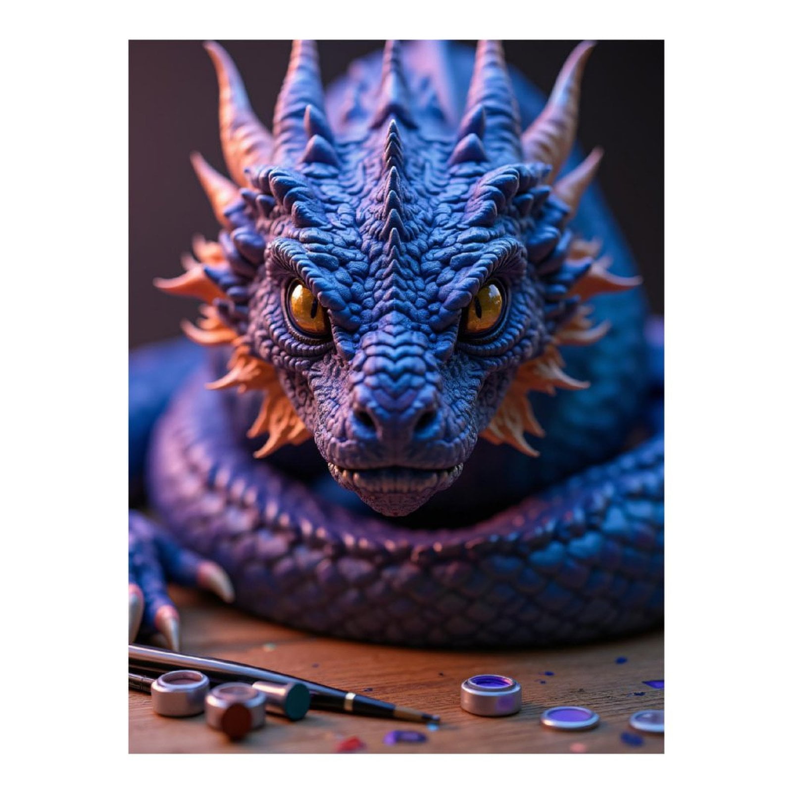 Diamond Art Kits for Adults, Blue Dragon Art Supplies Table 5D Diamond ...