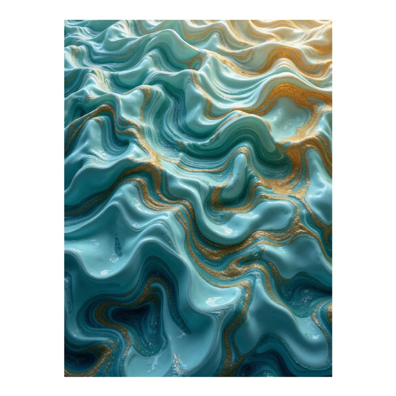 Diamond Art Kits for Adults, Blue Waves Texture Abstract Art 5D Diamond ...