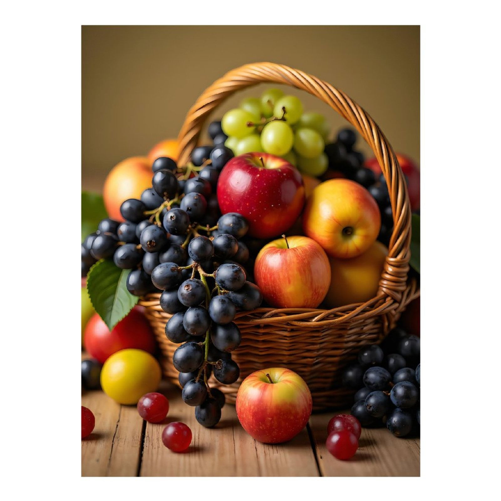 Diamond Art Kits for Adults, Bountiful Fruit Basket Display 5D Diamond ...