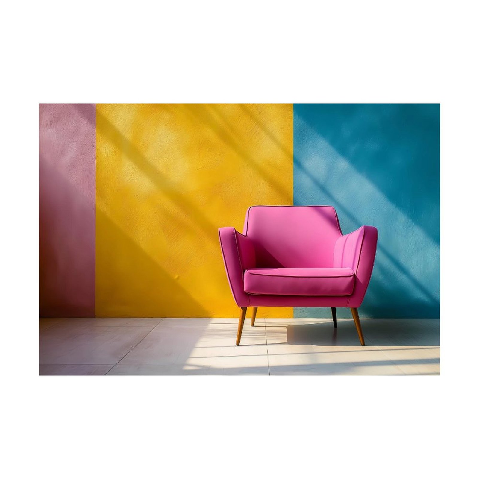 Diamond Art Kits for Adults, Bright Pink Chair Frameless Diamond Art ...