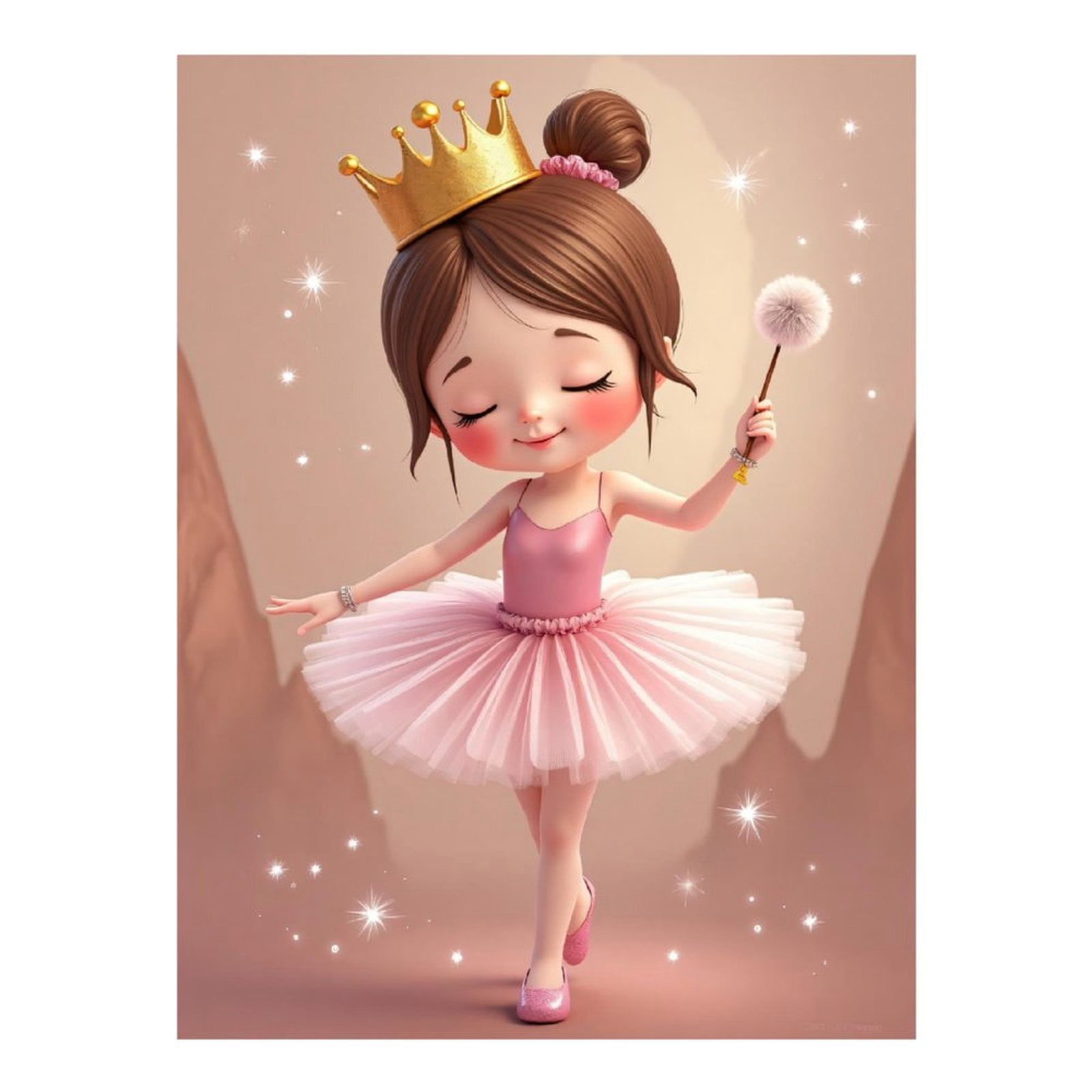 Diamond Art Kits for Adults - Cartoon Ballet Pink Print No.63 5D ...
