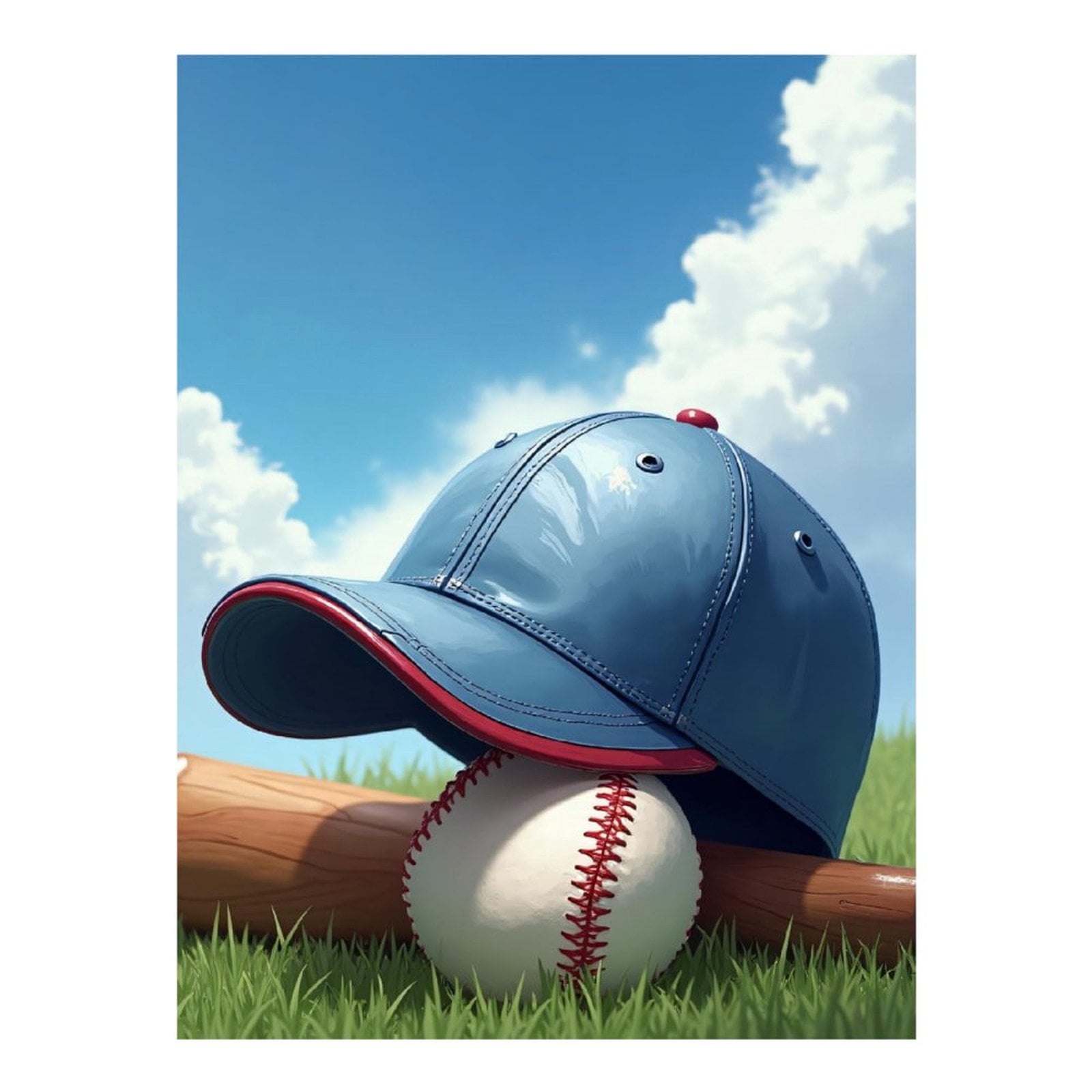Diamond Art Kits for Adults - Cartoon Baseball Lawn Print No.46 5D ...