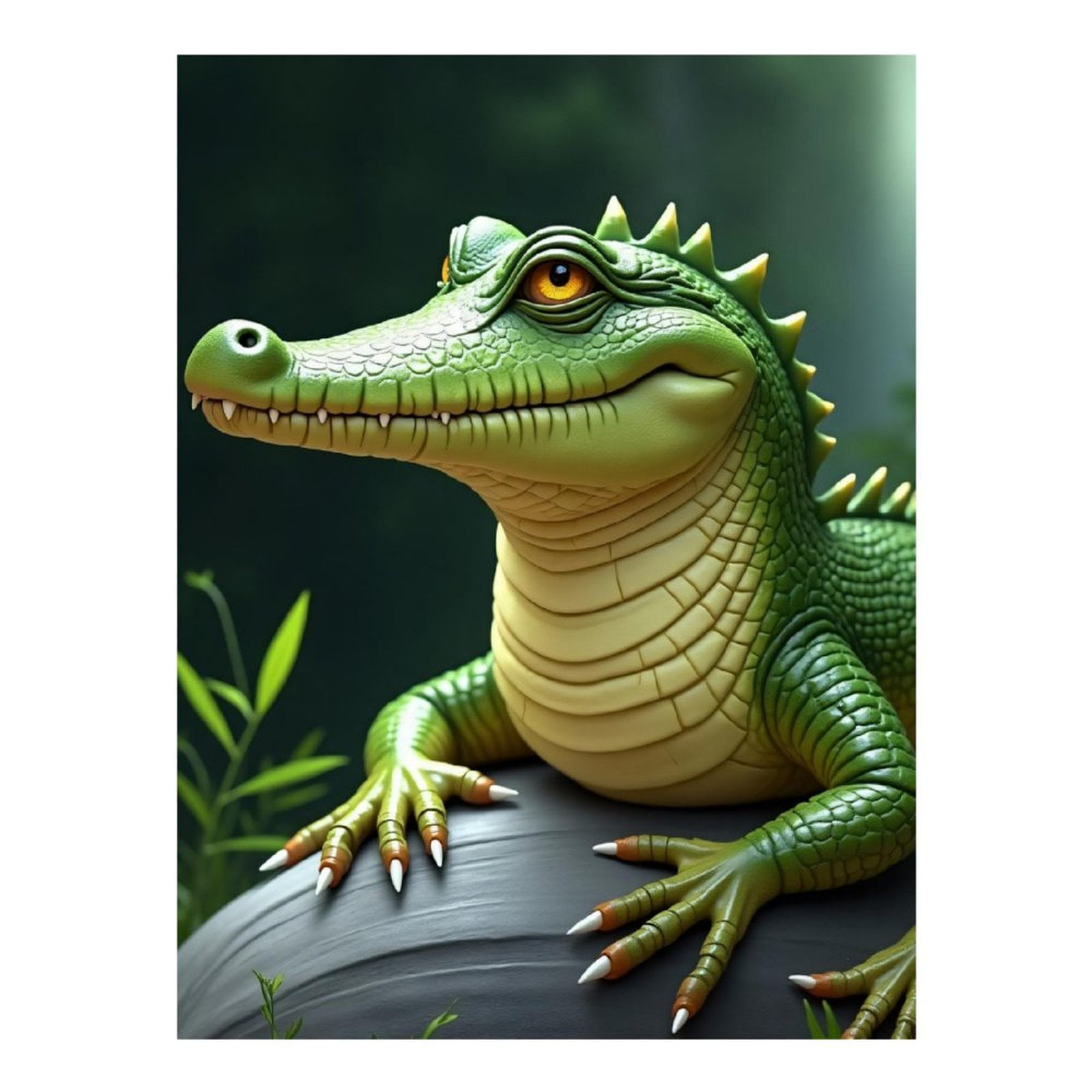 Diamond Art Kits for Adults - Cartoon Classic Crocodile Print No.20 5D Frameless Dimond Painting ...