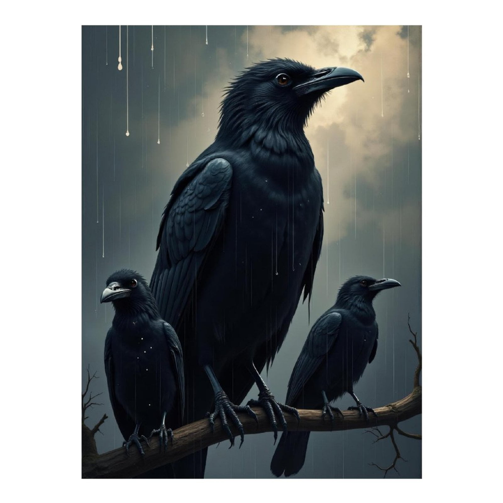 Diamond Art Kits for Adults - Cartoon Classic Crow Print No.37 5D ...