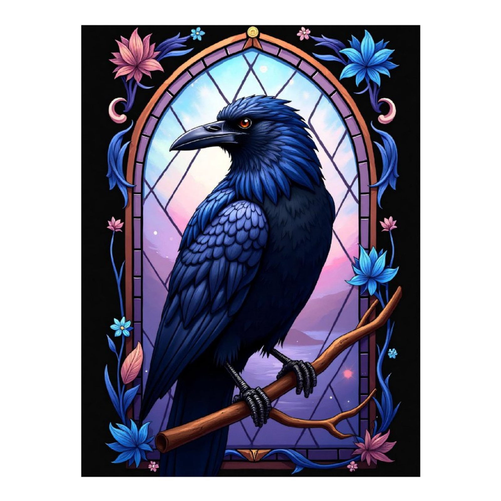 Diamond Art Kits for Adults - Cartoon Colorful Crow Print No.80 5D ...