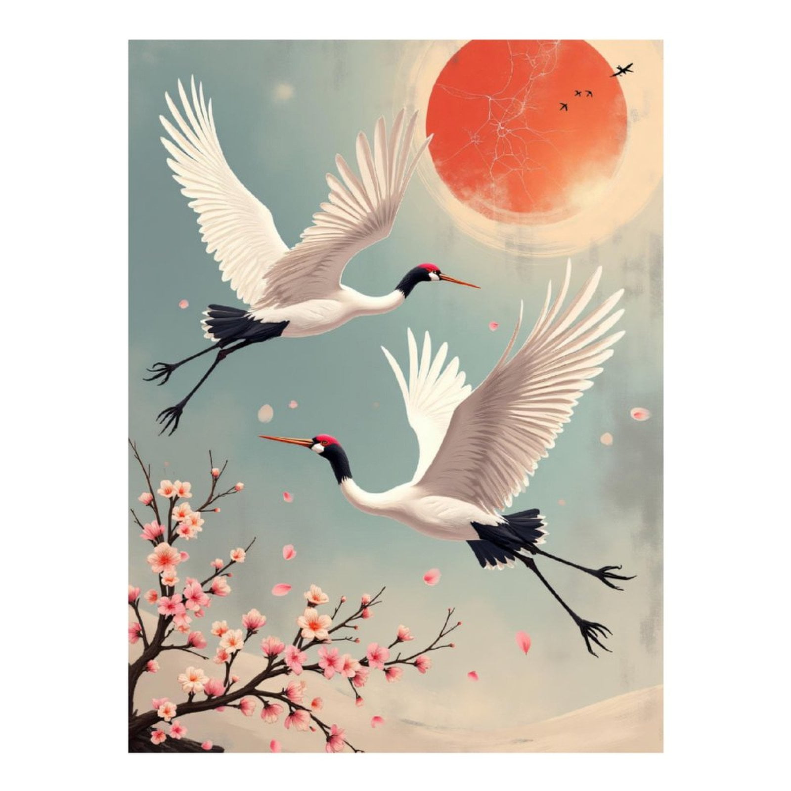 Diamond Art Kits for Adults - Cartoon Modern Cranes Print No.9 5D Frameless Dimond Painting Kit ...