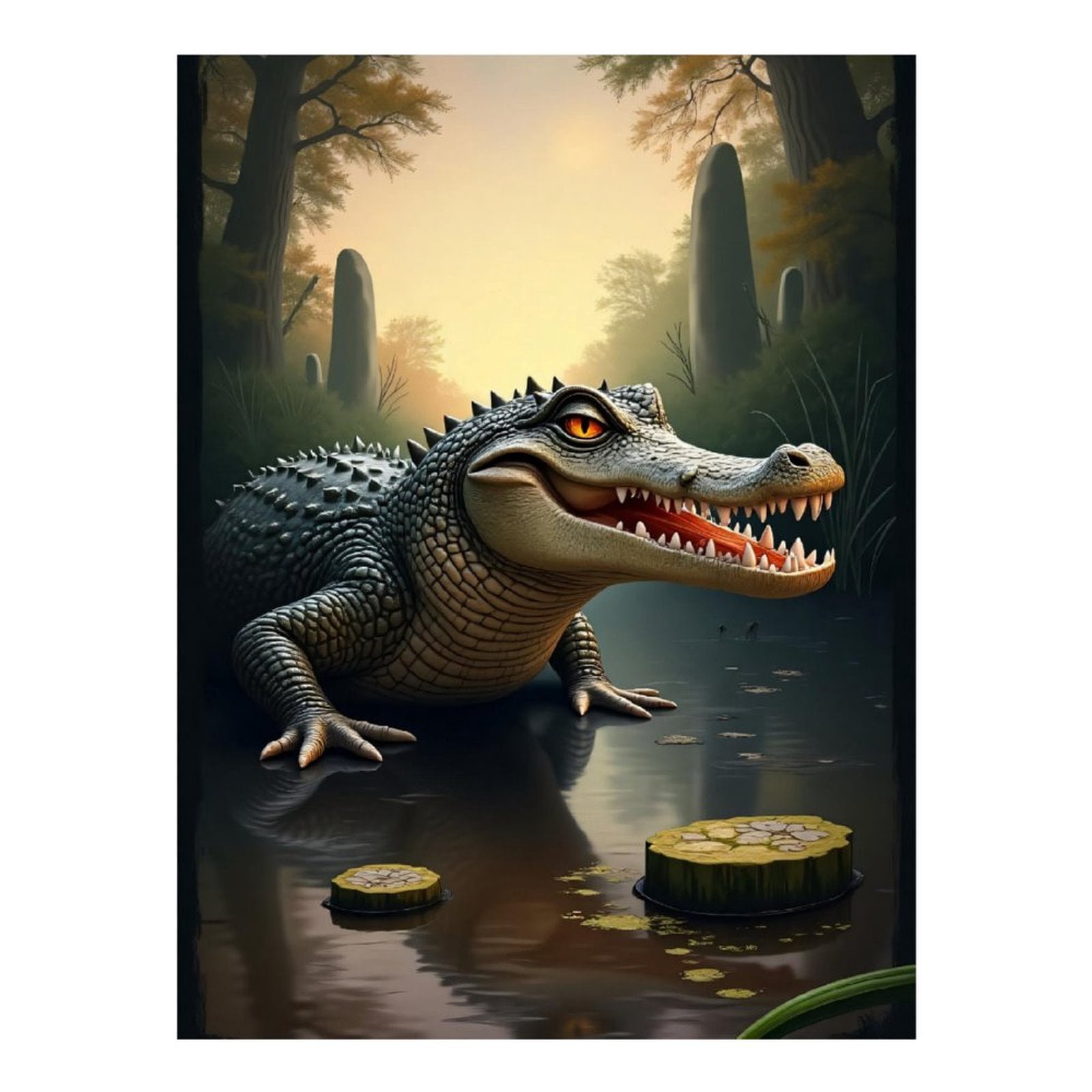 Diamond Art Kits for Adults - Cartoon Realistic Crocodile Print No.22 ...