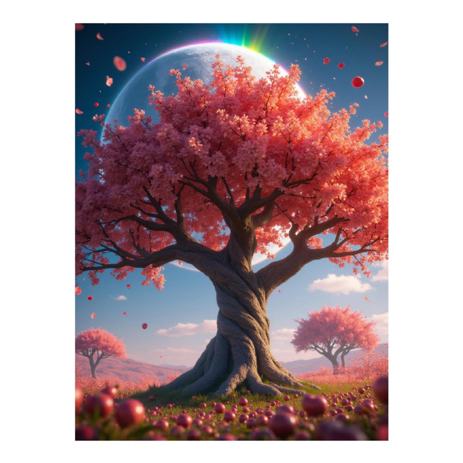 Diamond Art Kits for Adults, Celestial Blossom Tree 5D Diamond Painting ...