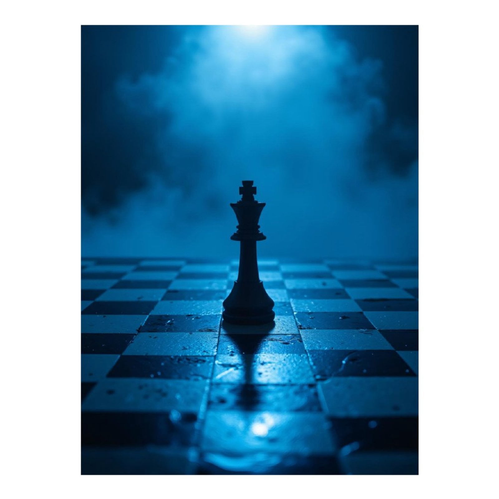 Diamond Art Kits for Adults, Chess King Blue Mist Reflection 5D Diamond ...