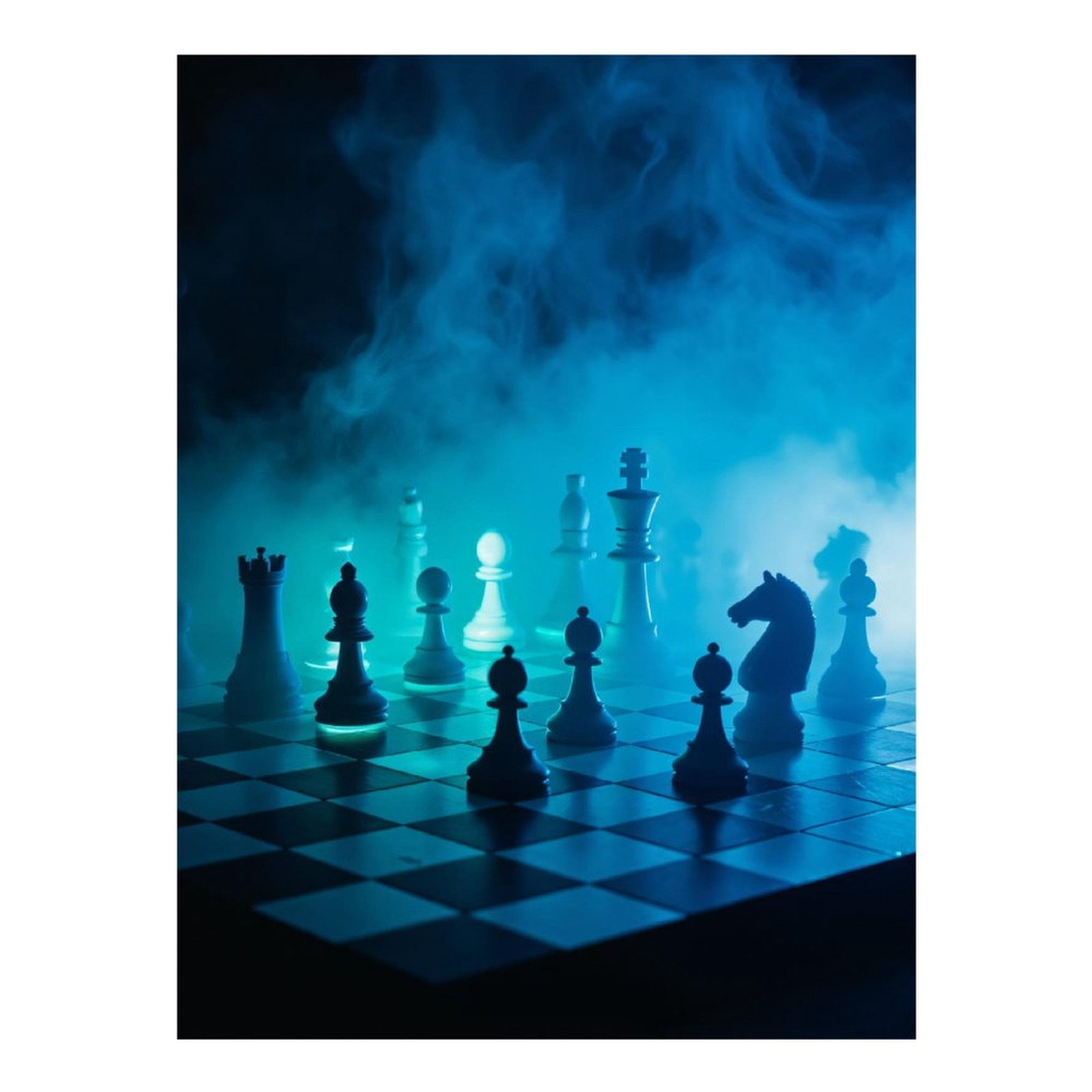 Diamond Art Kits for Adults - Chess Pieces Misty Glow 5d Diamond ...