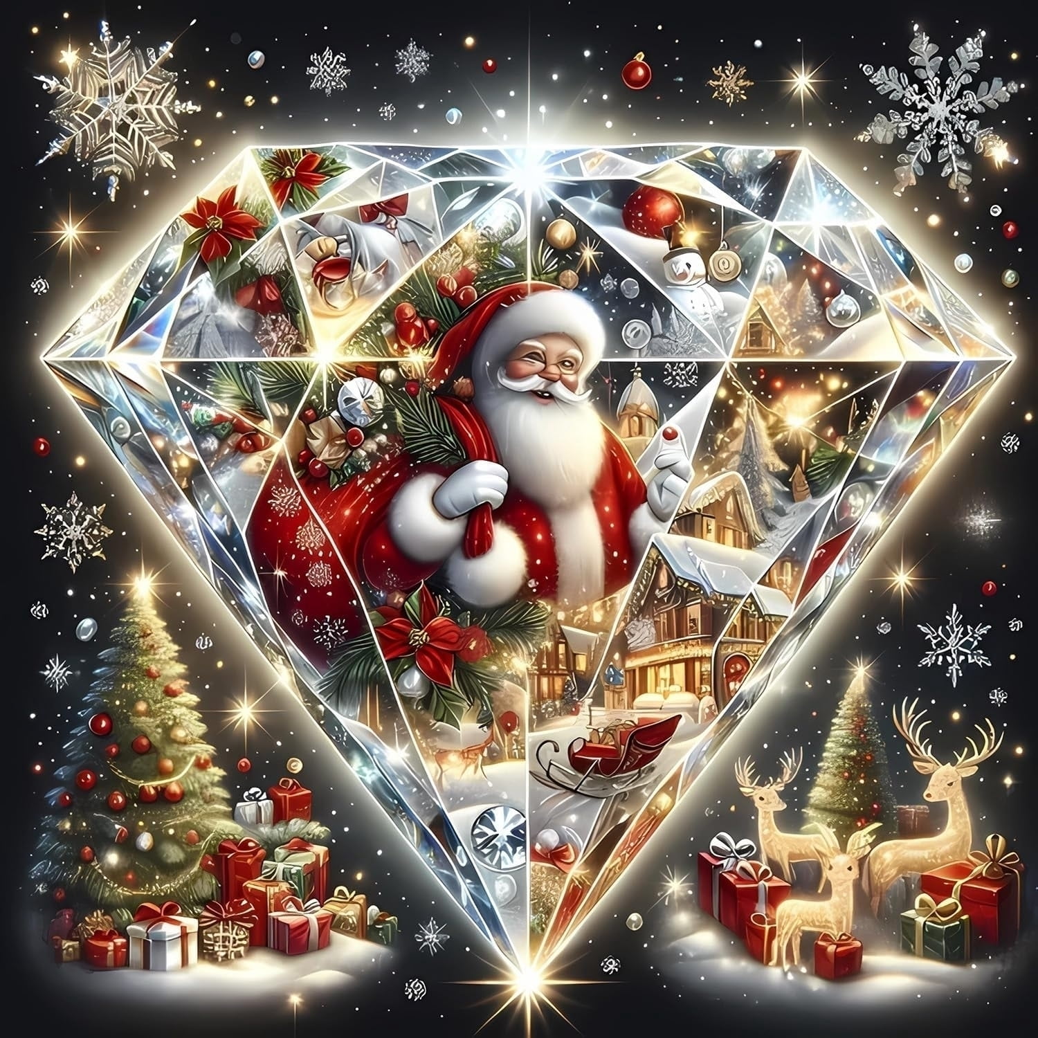 Diamond Art Kits for Adults, Christmas Diamond Painting Kits for ...