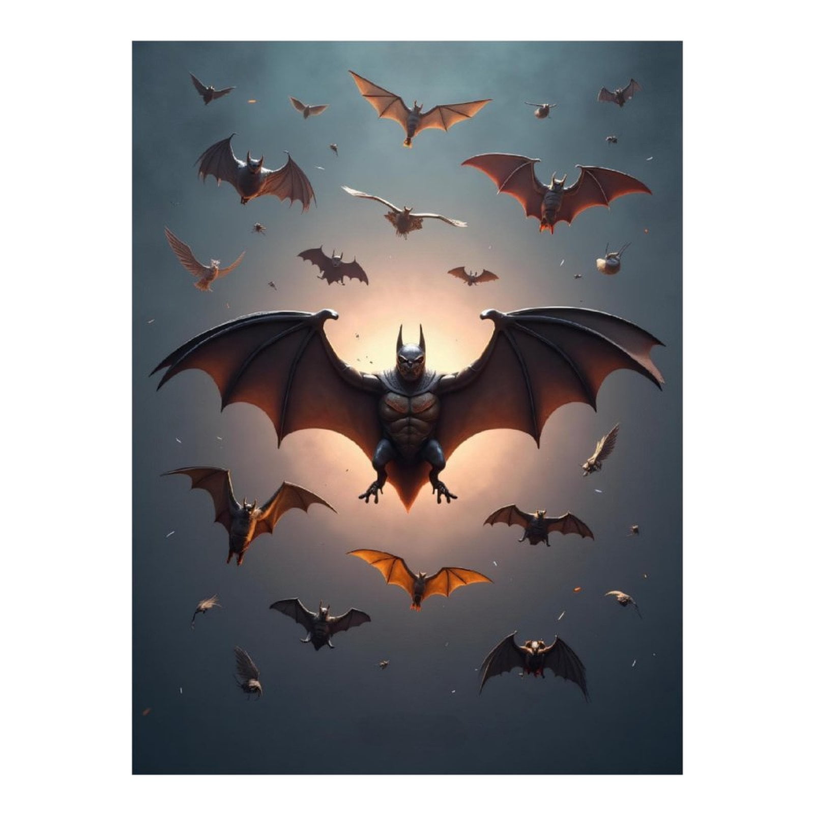 Diamond Art Kits for Adults - Classic Bat Print No.8 5D Frameless ...