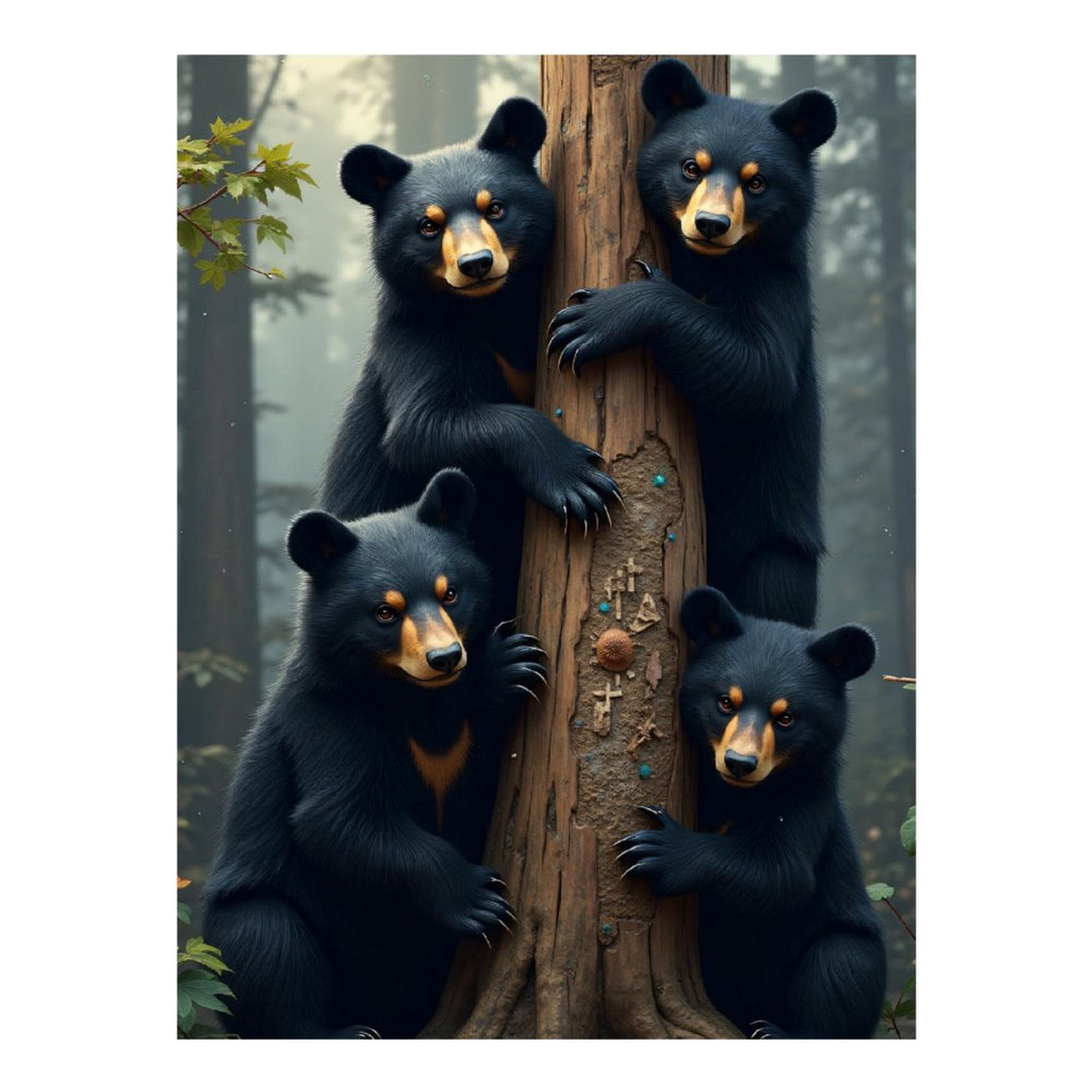 Diamond Art Kits for Adults - Classic Bear Black Print No.135 5D ...