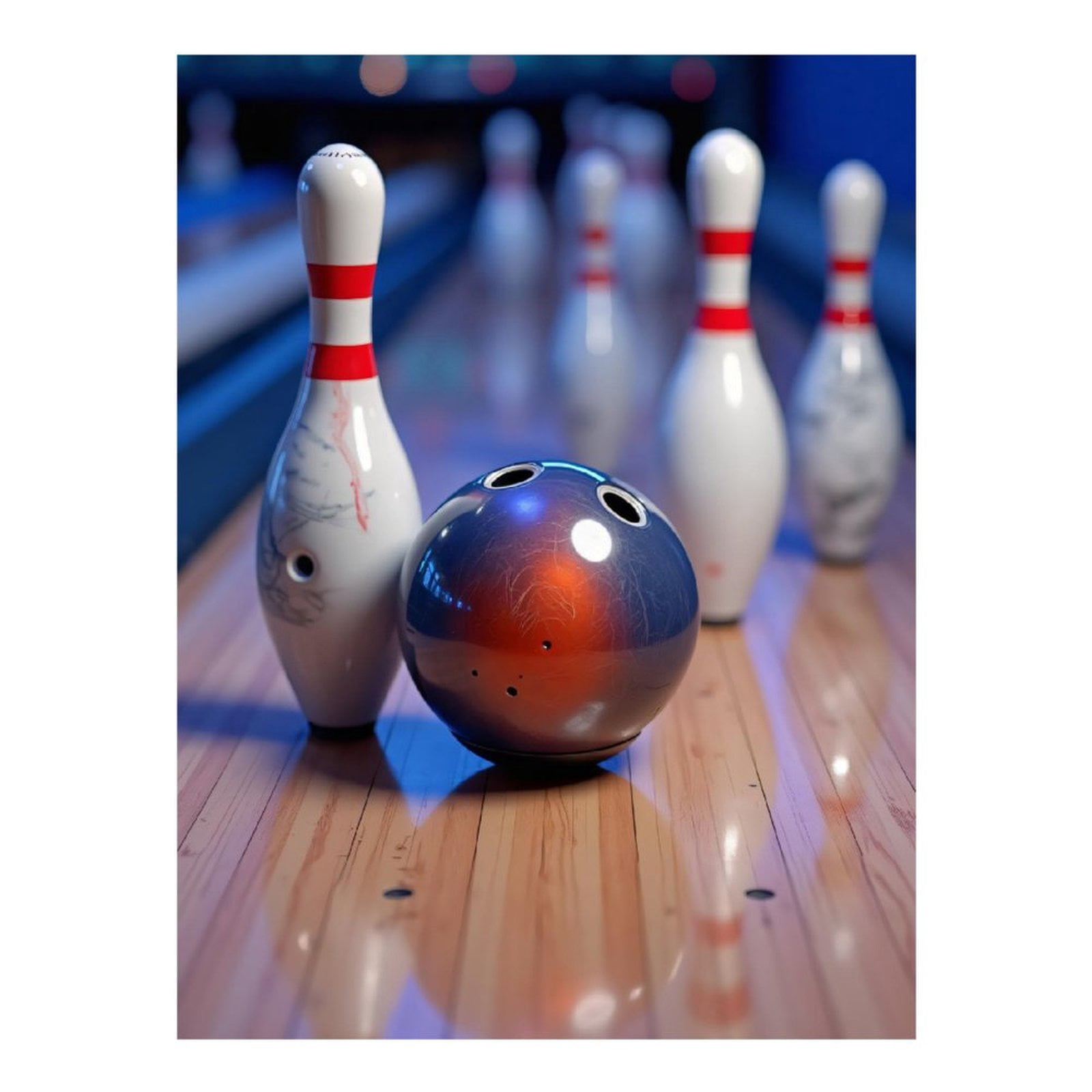 Diamond Art Kits for Adults - Classic Bowling Print No.10 5D Frameless ...