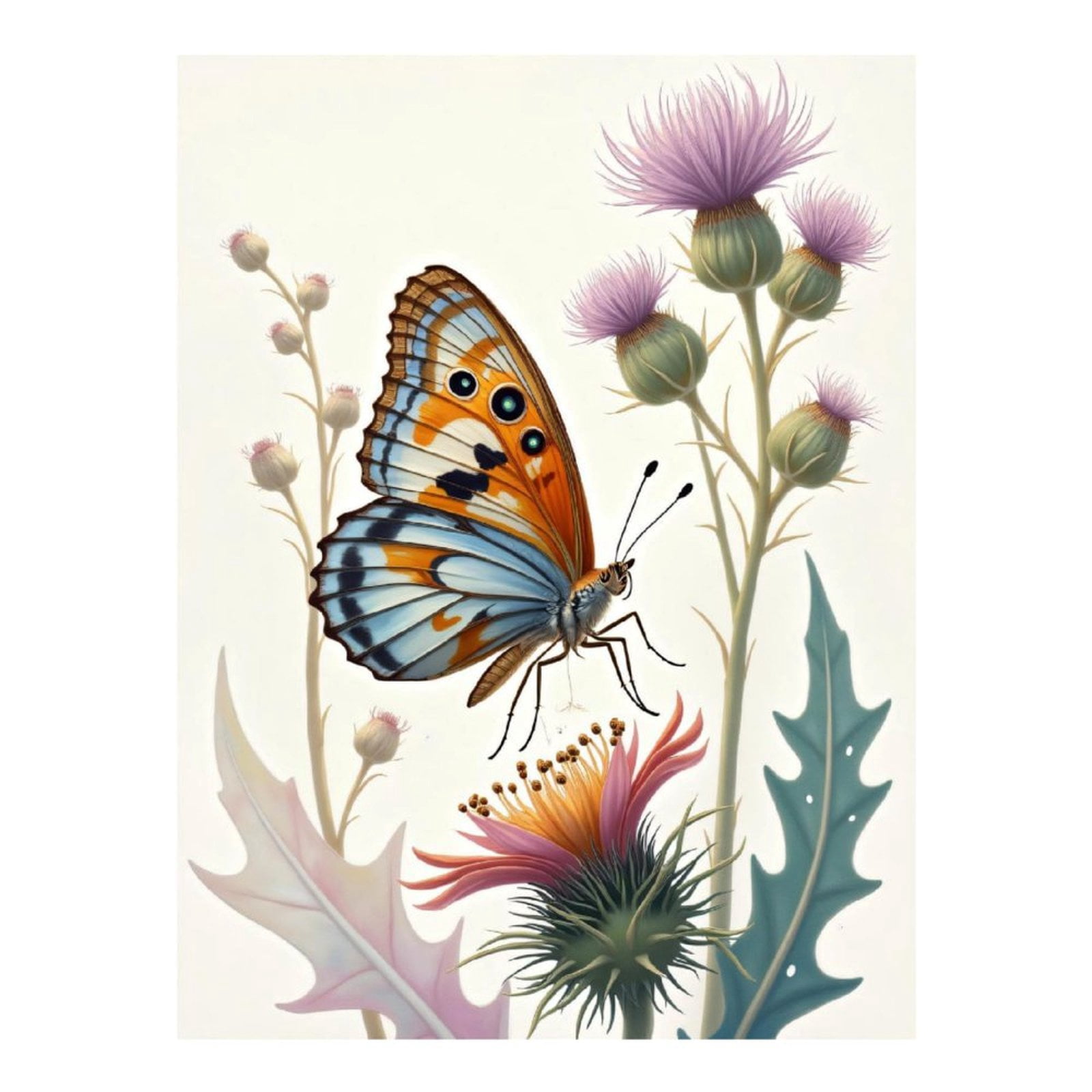 Diamond Art Kits for Adults - Classic Butterfly Botanical Print No.605 ...