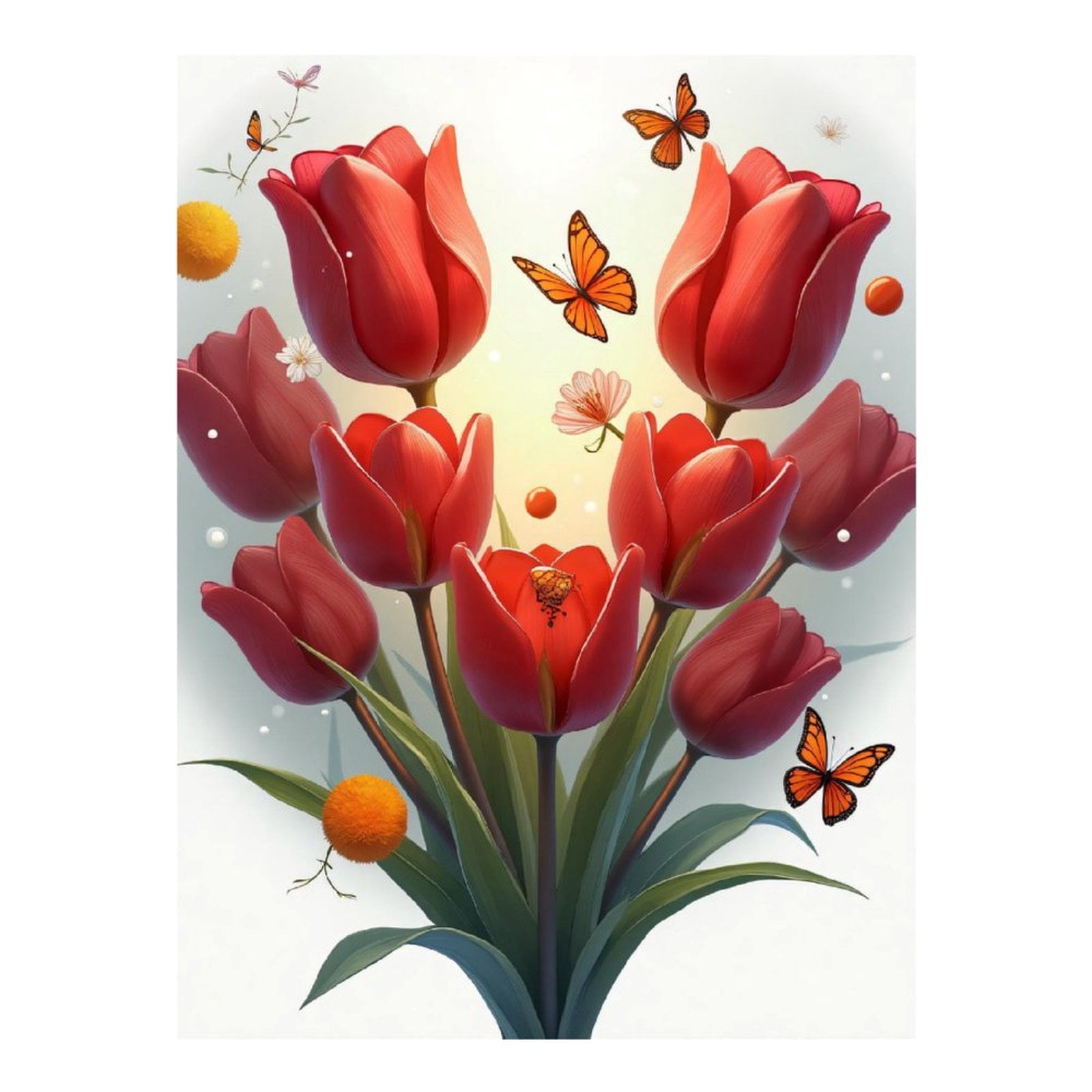 Diamond Art Kits for Adults - Classic Butterfly Bouquet Print No.172 5D ...
