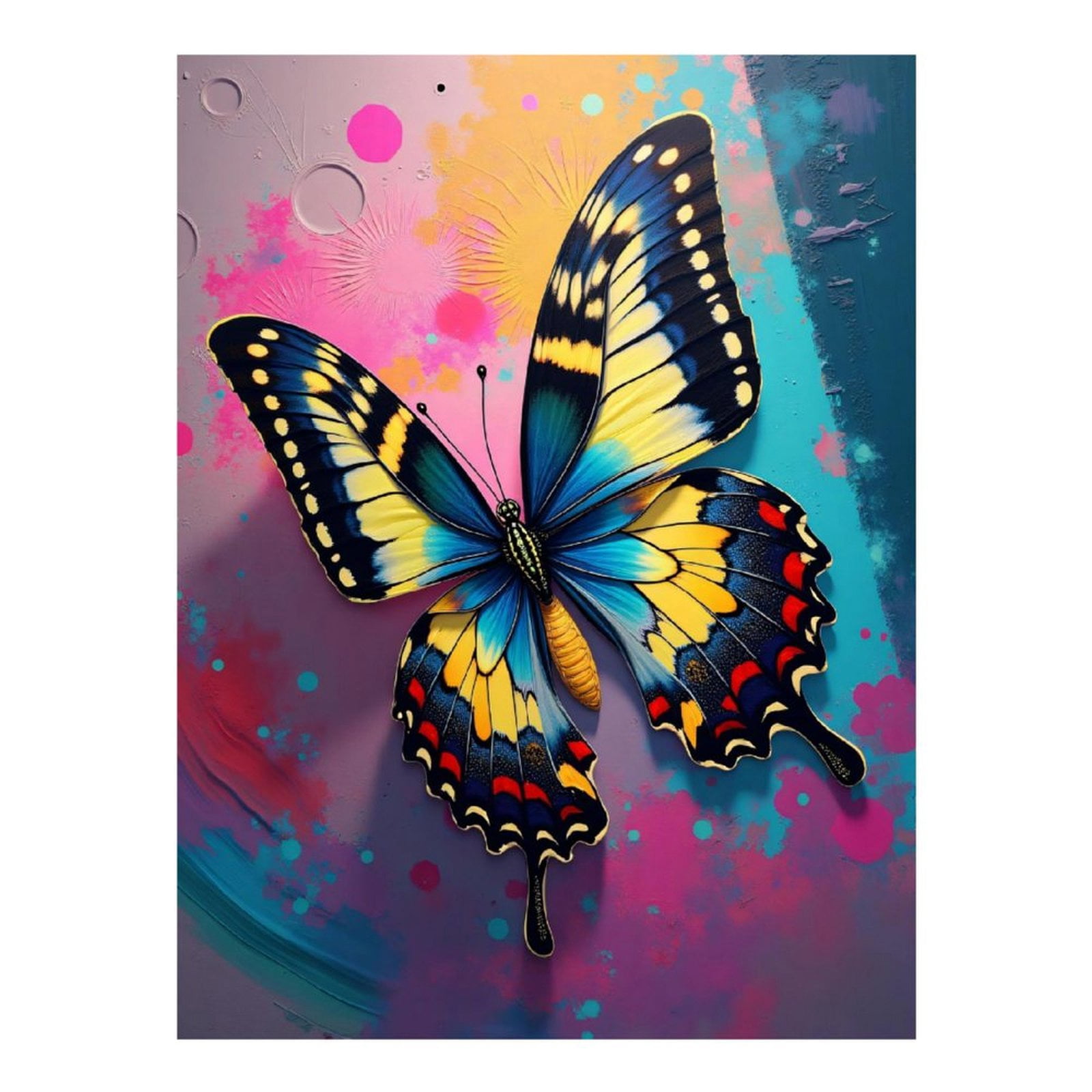 Diamond Art Kits for Adults - Classic Butterfly Print No.895 5D ...