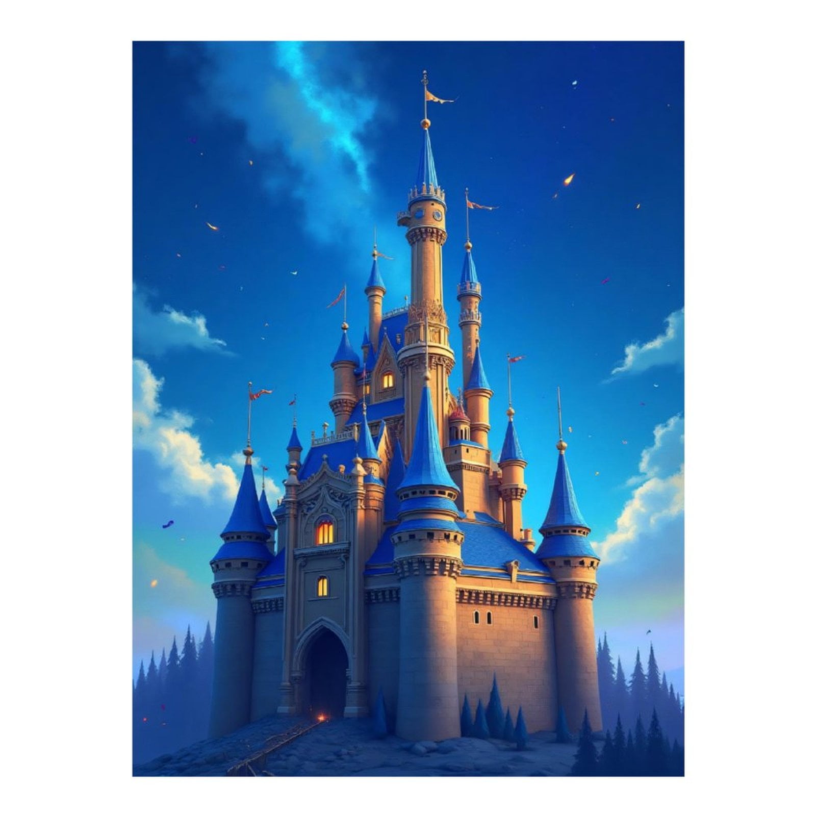 Diamond Art Kits for Adults - Classic Castle Print No.21 5D Frameless Dimond Painting Kit for ...