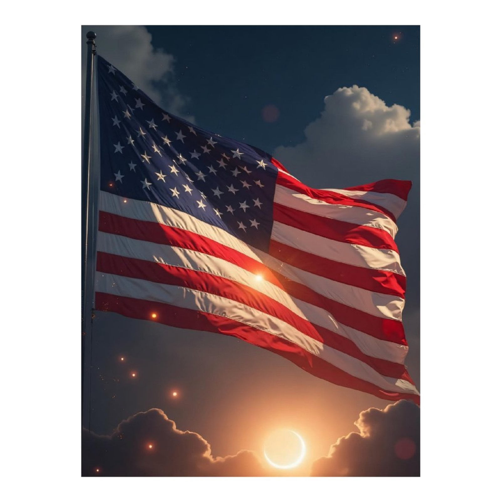Diamond Art Kits for Adults - Classic Flag Sunset Print No.17 5D ...