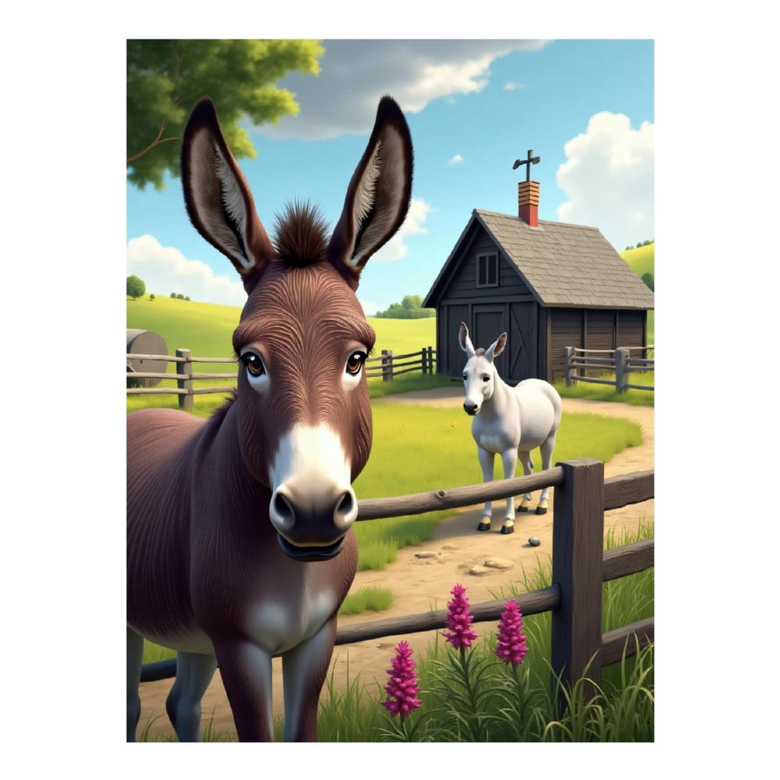 Diamond Art Kits for Adults - Classic Realistic Donkey Print No.6 5D ...