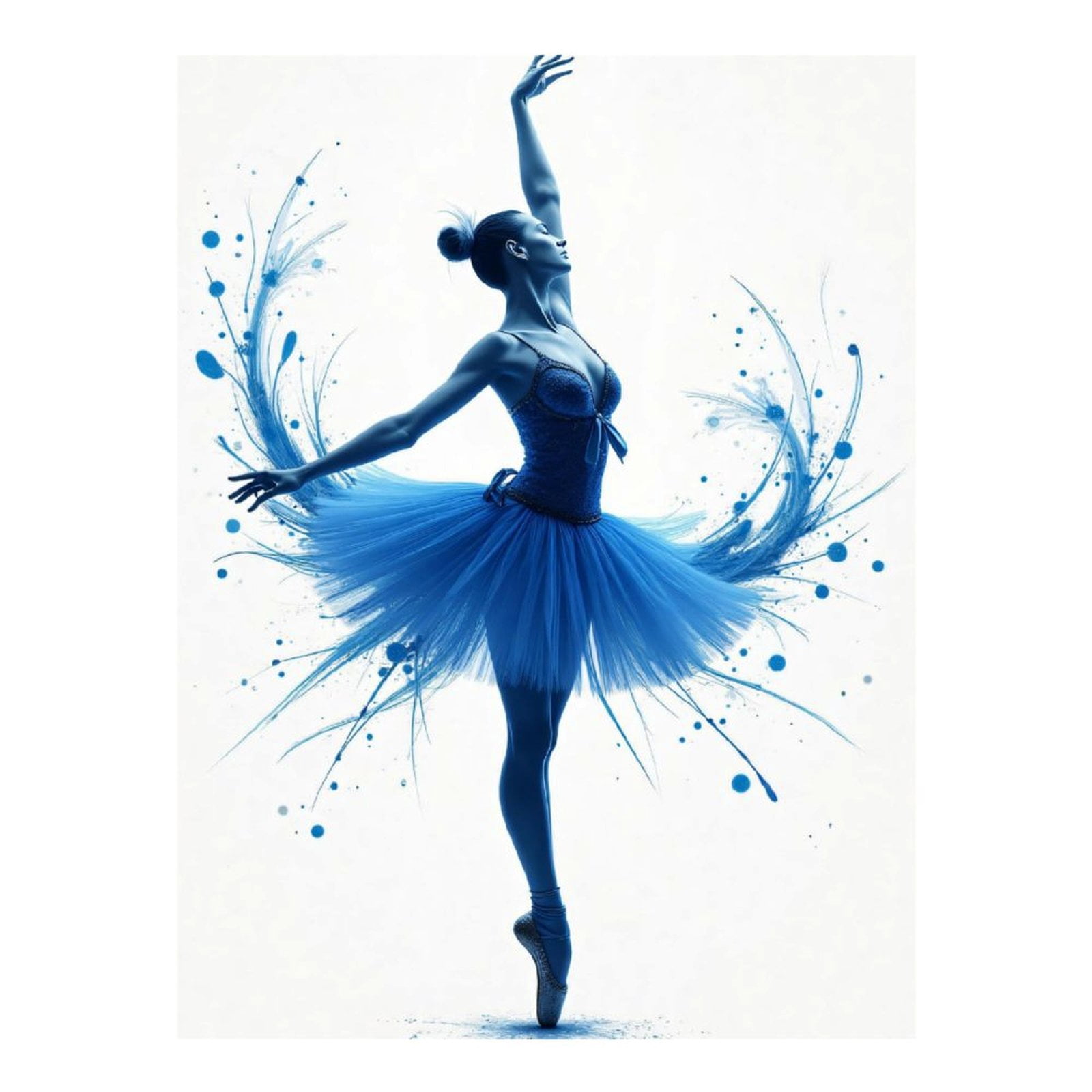 Diamond Art Kits for Adults - Classy Ballet Blue Print No.4 5D ...