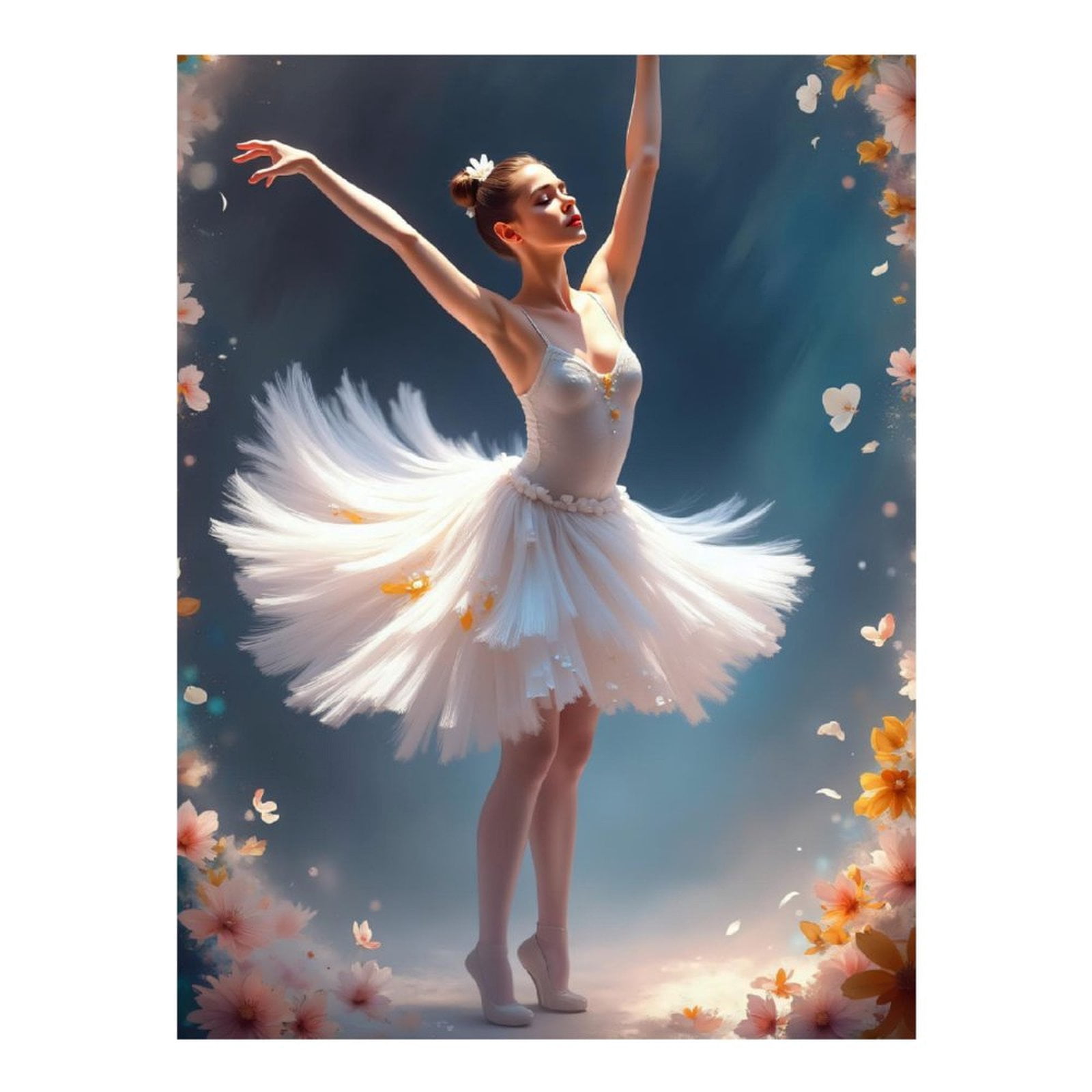 Diamond Art Kits for Adults - Classy Ballet White Print No.17 5D ...