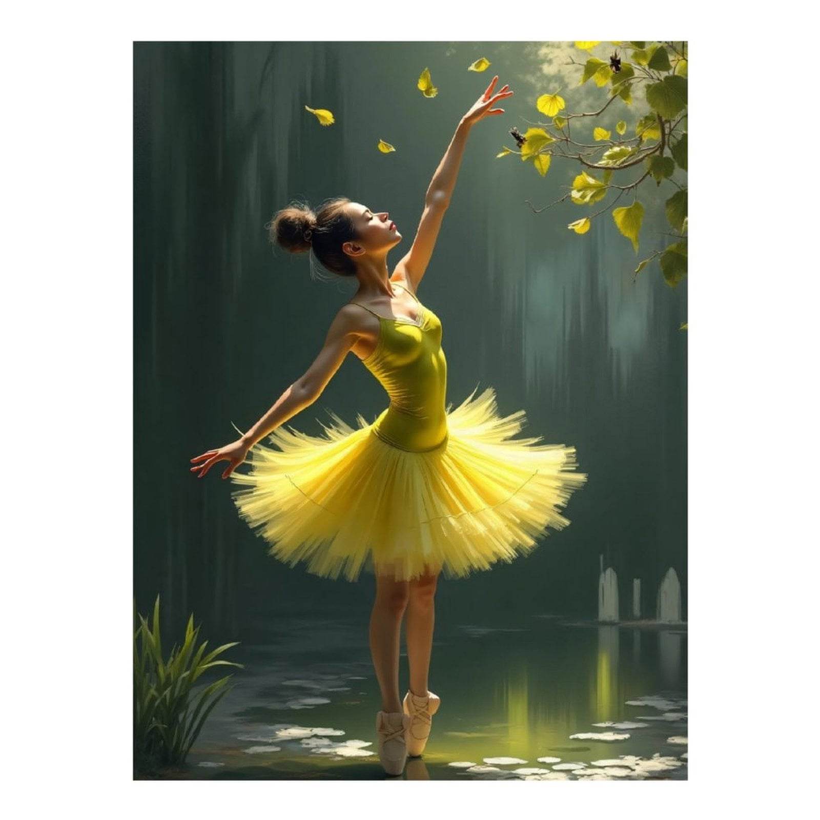 Diamond Art Kits for Adults - Classy Ballet Yellow Print No.22 5D ...