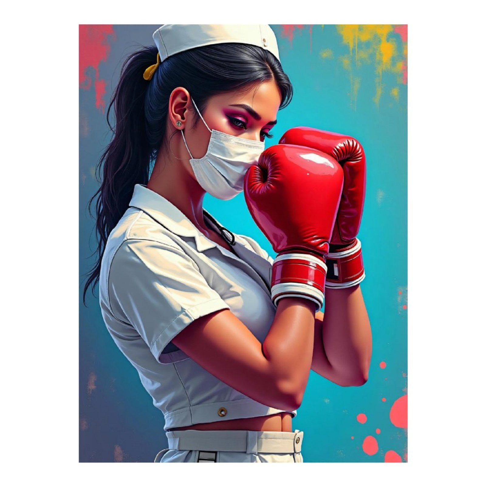 Diamond Art Kits for Adults - Classy Boxing Red Print No.7 5D Frameless ...