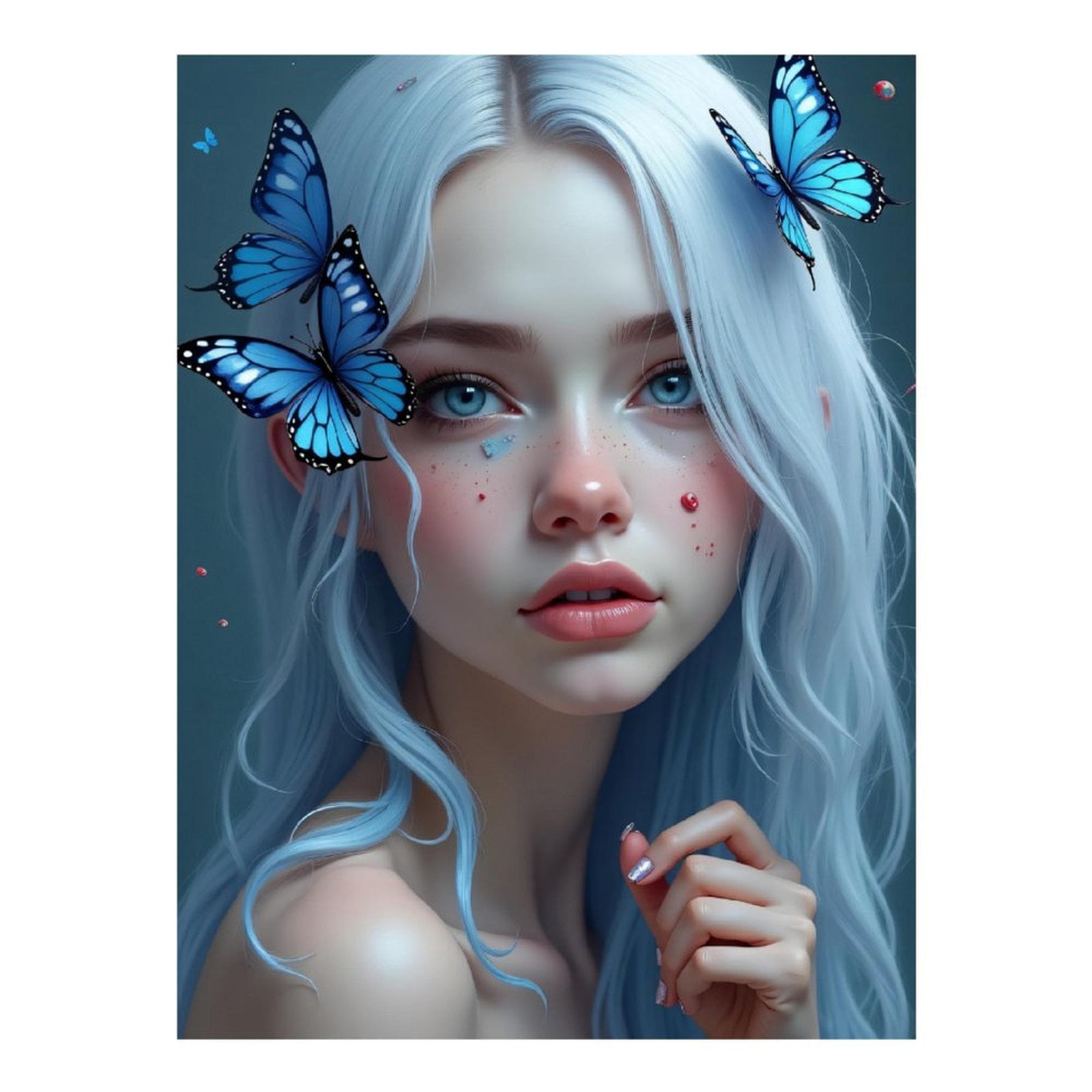 Diamond Art Kits for Adults - Classy Butterfly Woman Print No.137 5D ...