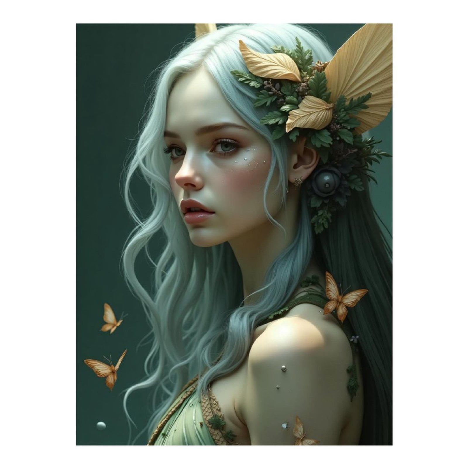 Diamond Art Kits for Adults - Classy Butterfly Woman Print No.264 5D ...