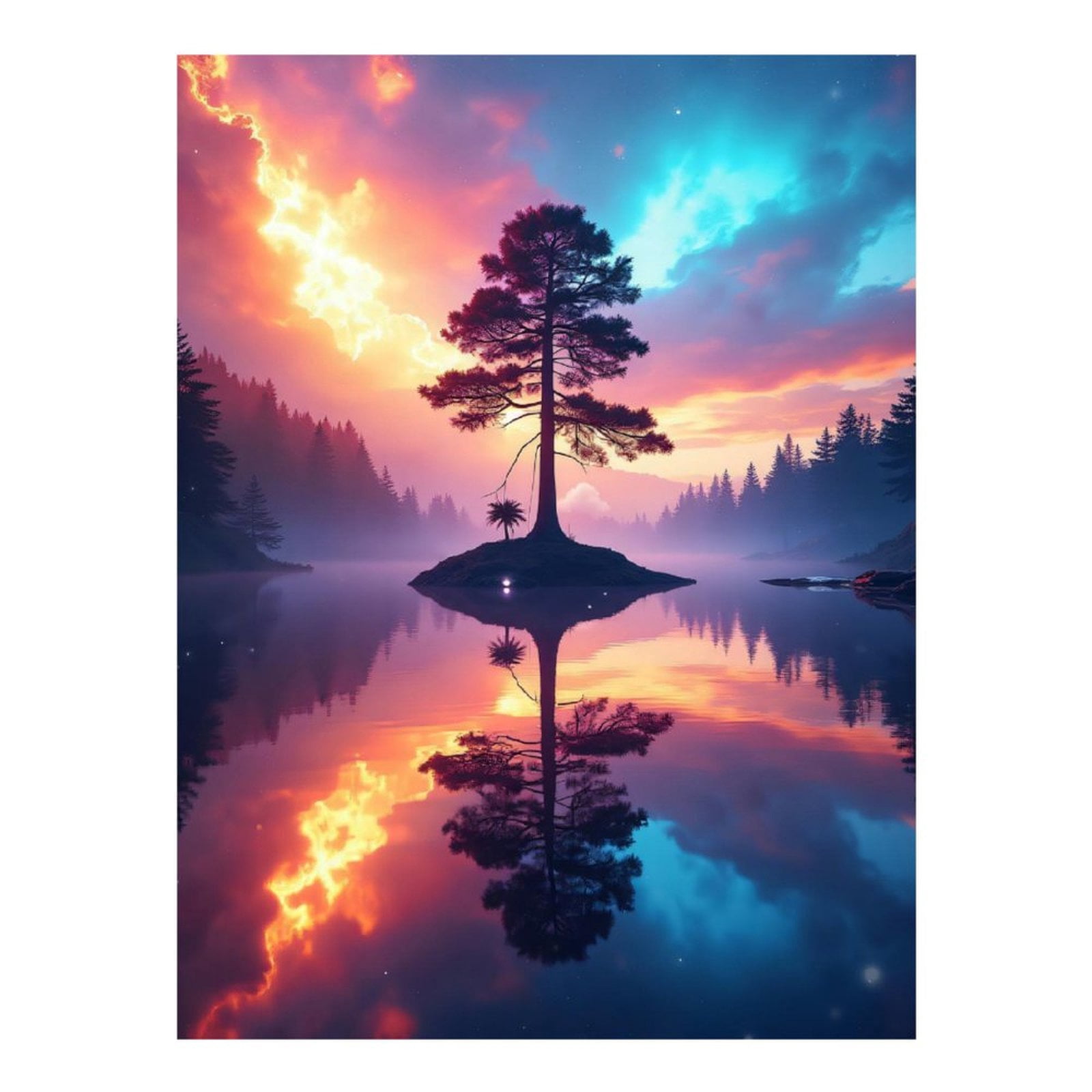 Diamond Art Kits for Adults - Classy Pine Print No.6 5D Frameless ...