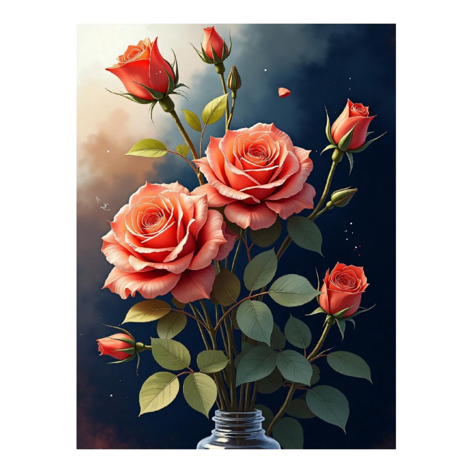 Diamond Art Kits for Adults - Classy Rose Print No.569 5D Frameless ...
