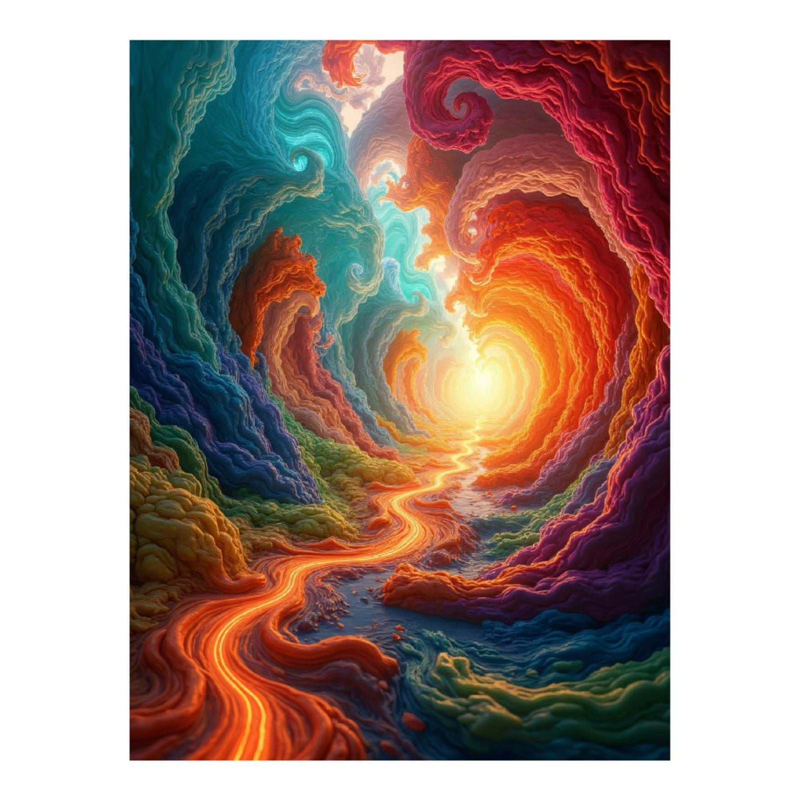 Diamond Art Kits for Adults - Colorful Abstract Swirling Pathway 5d ...