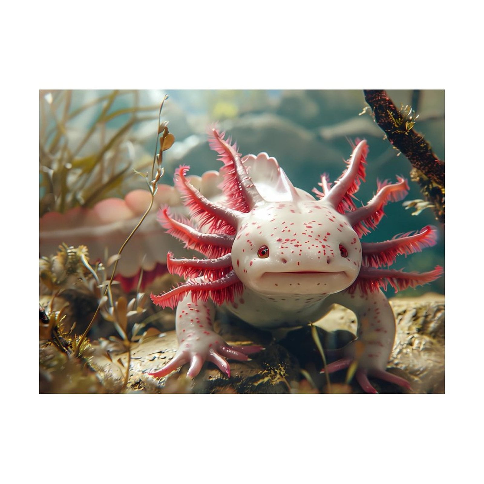 Diamond Art Kits for Adults - Colorful Axolotl Underwater 5D Frameless ...