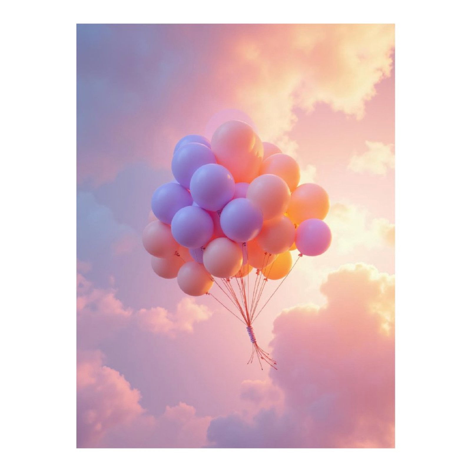 Diamond Art Kits for Adults - Colorful Balloons Floating In Sky 5d ...