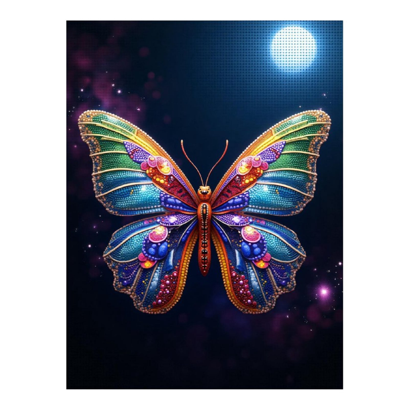 Diamond Art Kits for Adults - Colorful Butterfly Print No.126 5D ...