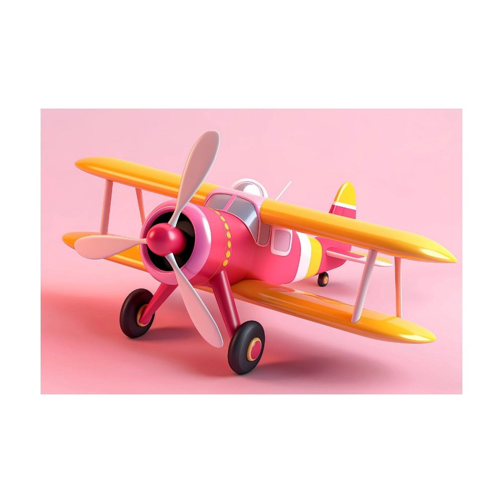 Diamond Art Kits for Adults, Colorful Cartoon Biplane Frameless Diamond ...