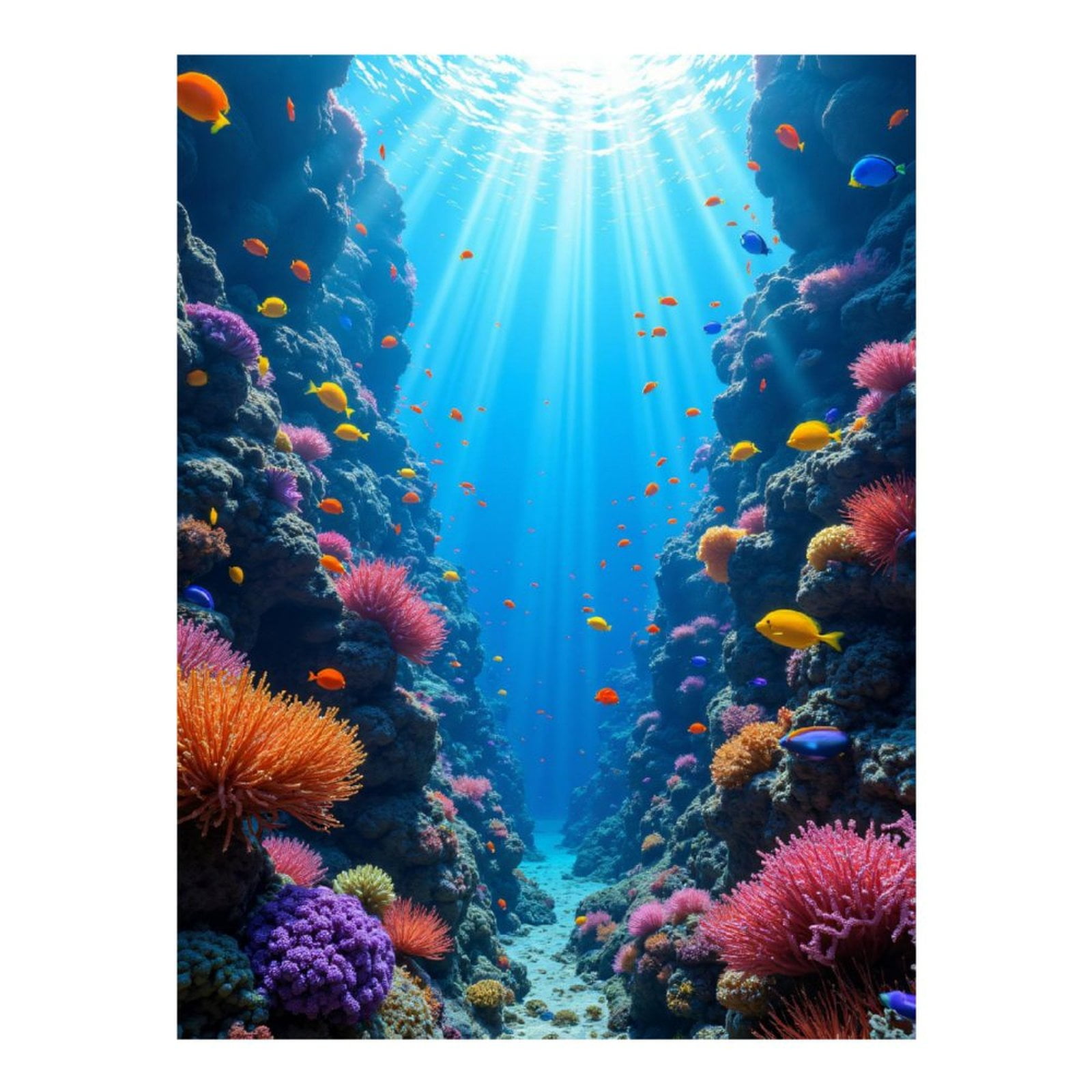 Diamond Art Kits for Adults - Colorful Coral Reef Underwater Scene 5d ...